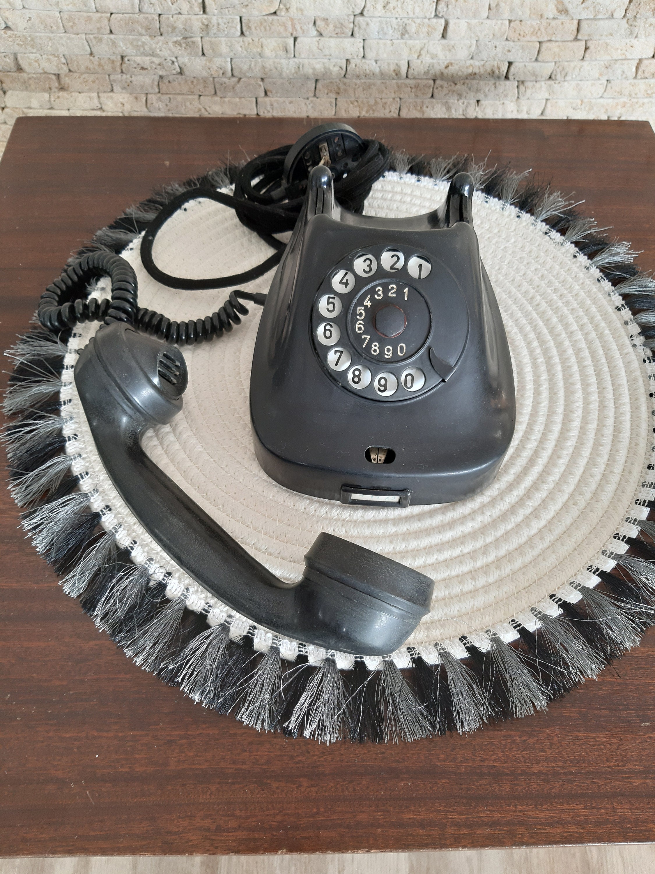 Retro Bakelite Phone, Bakelite Rotary Phone, Desk Phone, Gift for ...