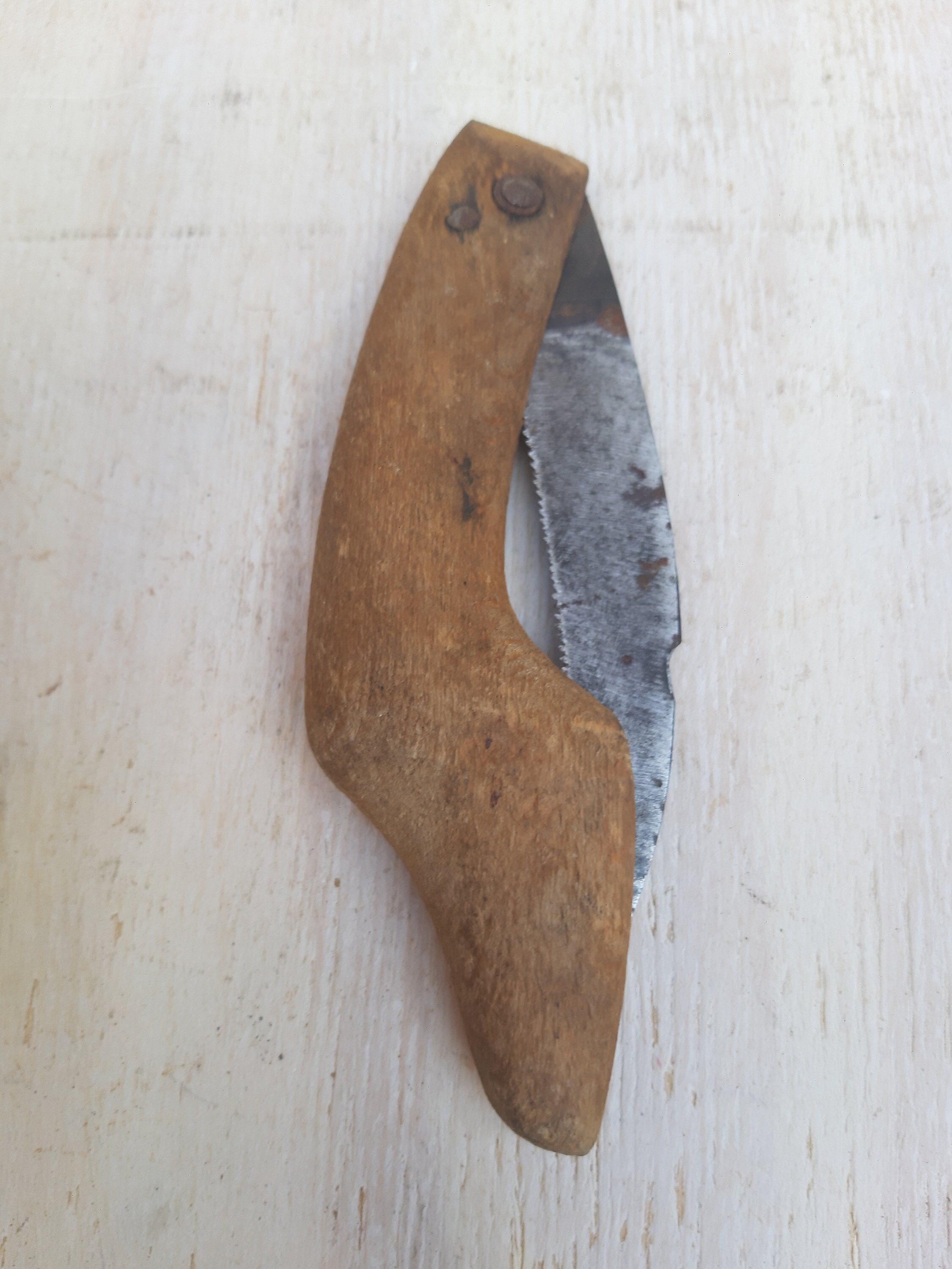 Vintage Folding Sickle, Agricultural Hand Tool, Primitive Saw, Pocket ...
