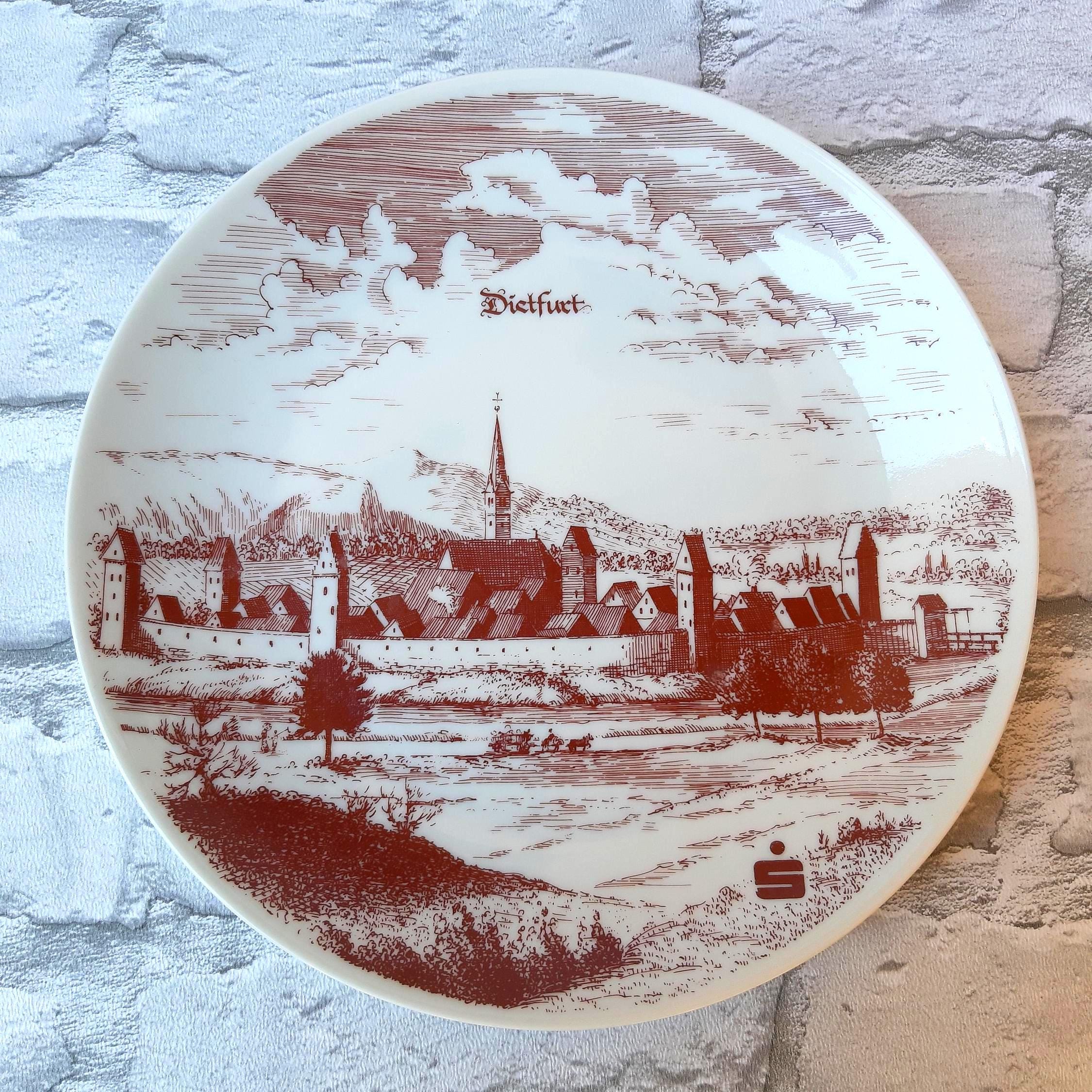 Bavarian Porcelain Plate. Decorative Plate Germany. German Dinner Plate ...