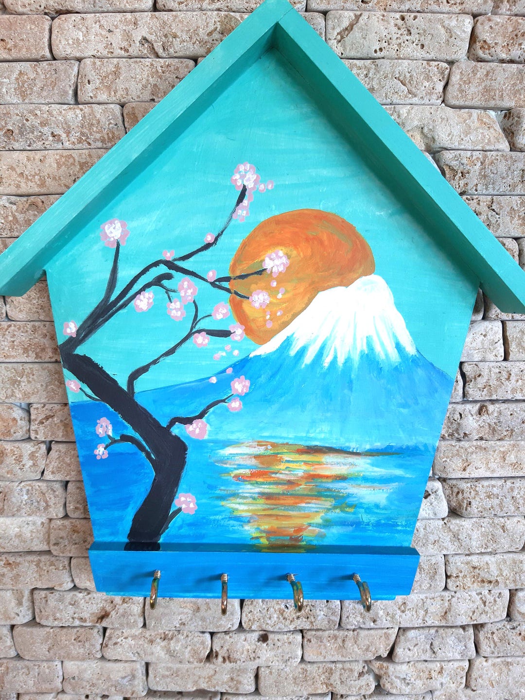 Wooden Key Hanger. Key Holder for Wall. Family Hanger. A Gift for Home ...