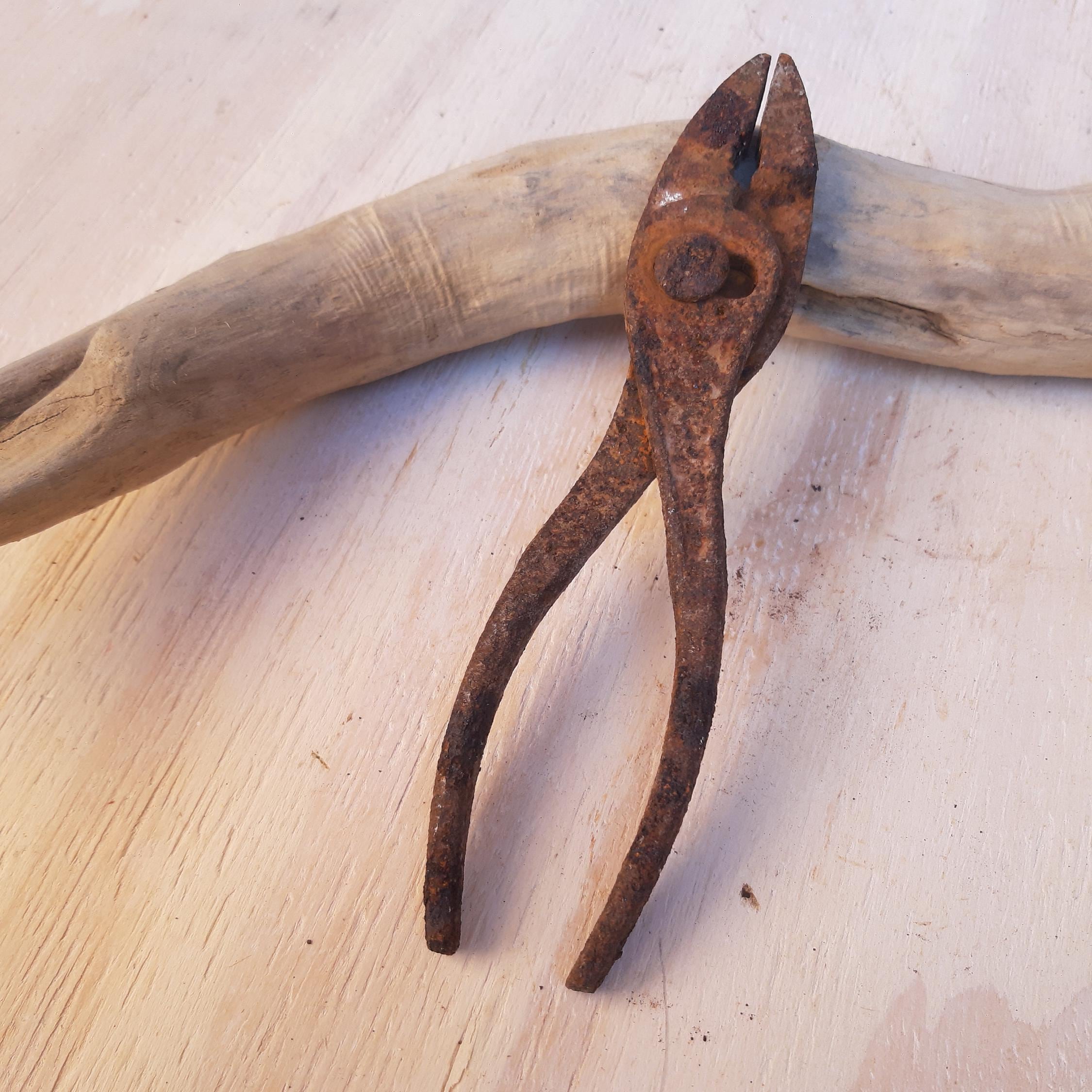 Old Iron Pliers, Rusty Retro Tool, Primitive Pliers. - Etsy