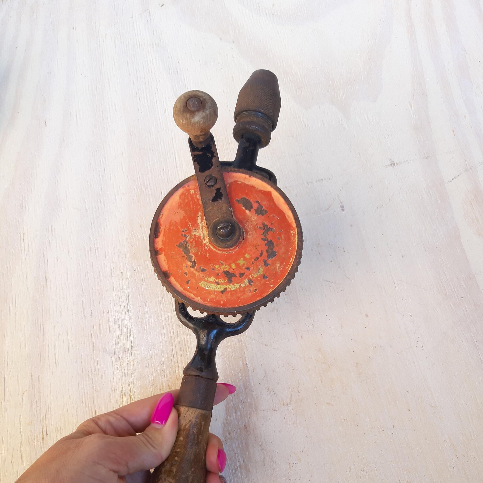 Old Hand Drill, Retro Tool. - Etsy