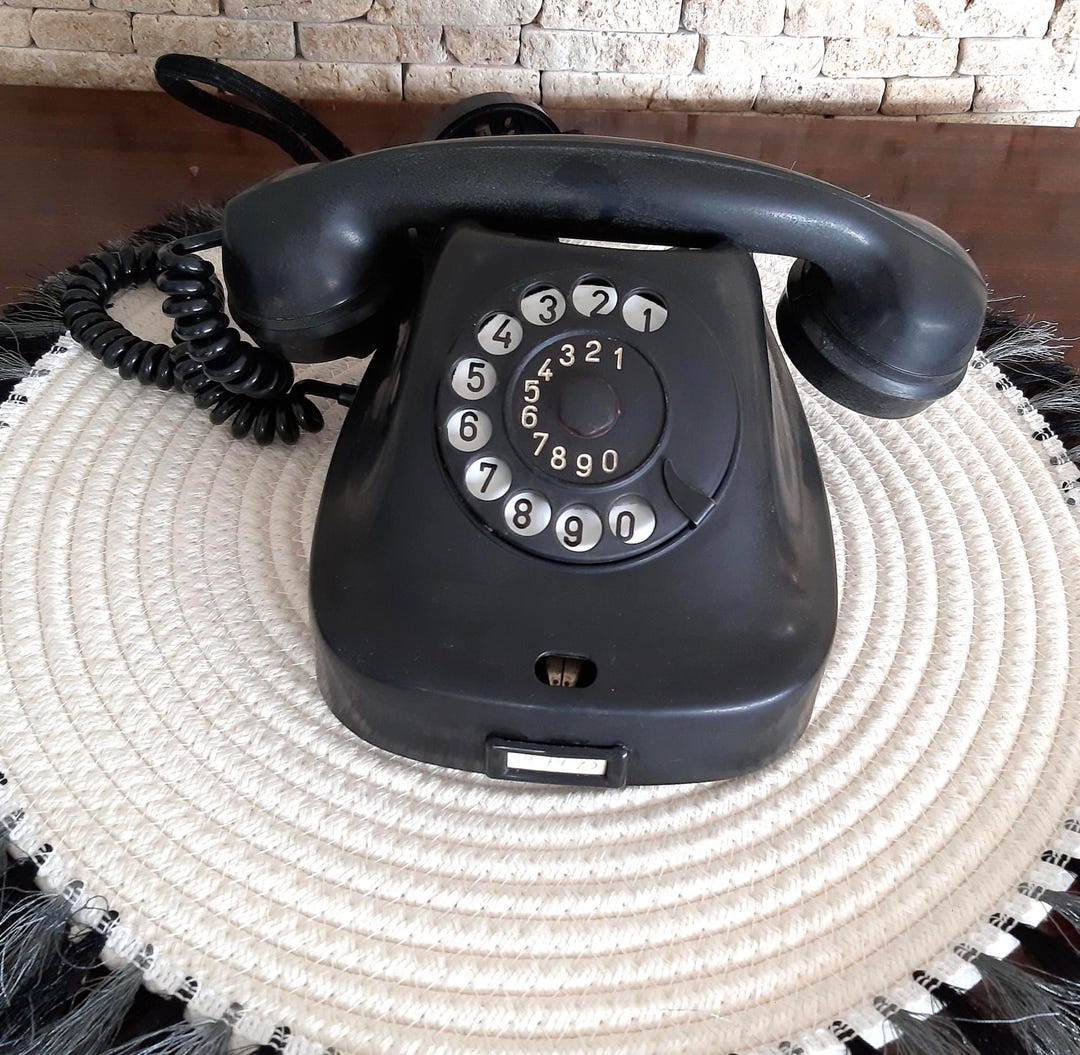 Retro Bakelite Phone, Bakelite Rotary Phone, Desk Phone, Gift for ...
