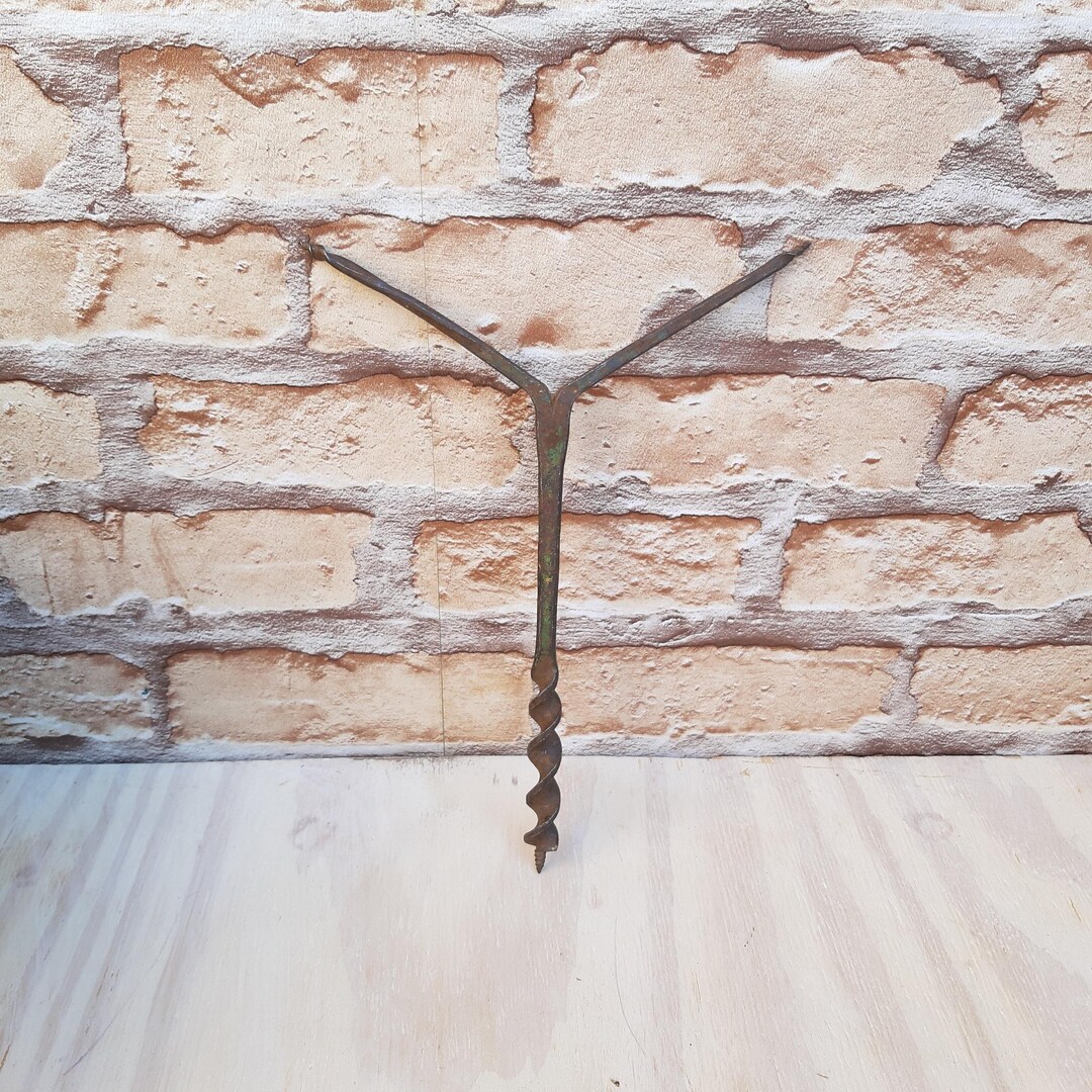 Vintage Drill Bit, Primitive Hole Tool, Rustic Hand Drill. - Etsy