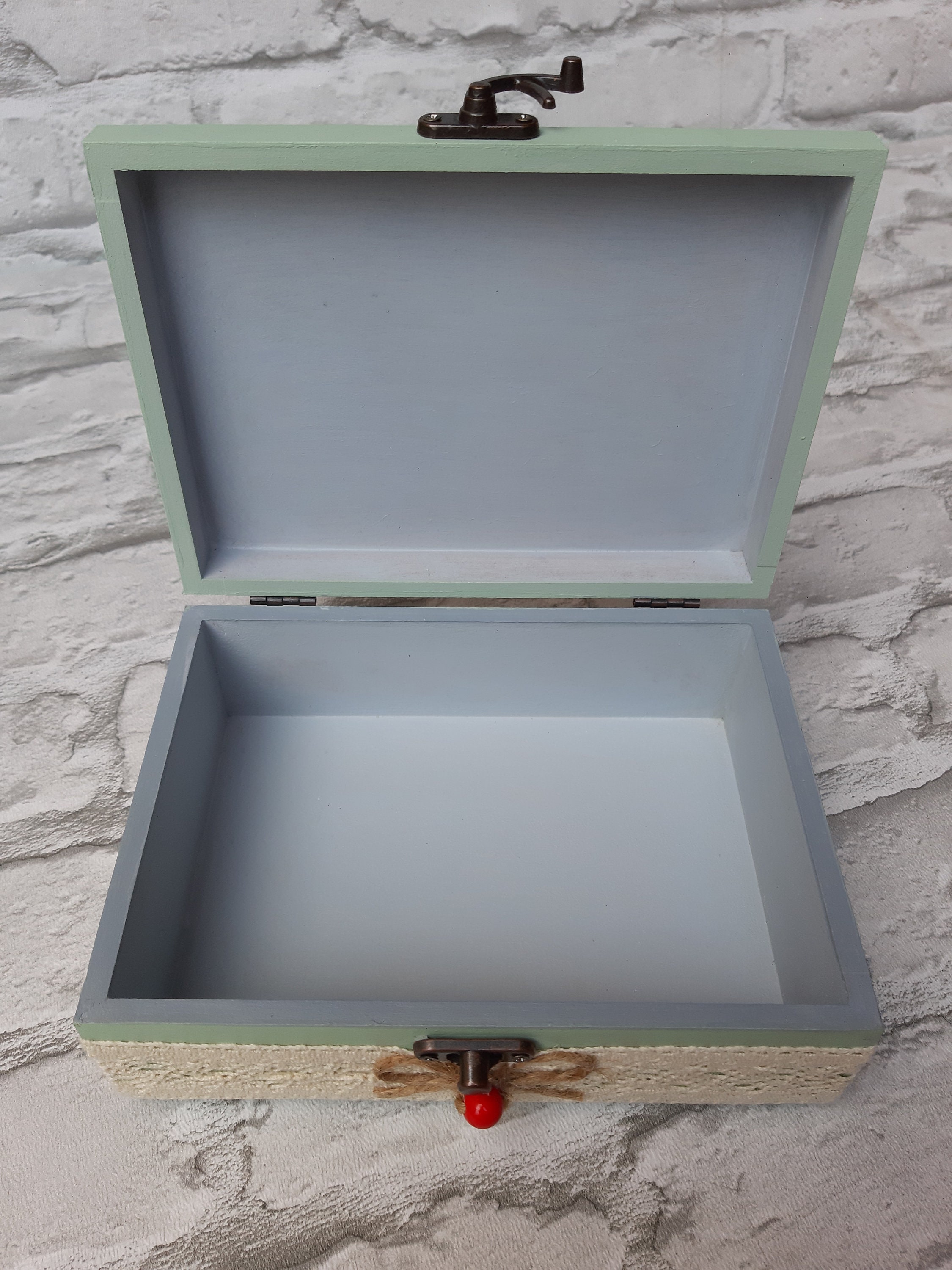 Jewelry Box. Souvenir Box. Embossed Box. Green Box. Wooden Box. A Box ...