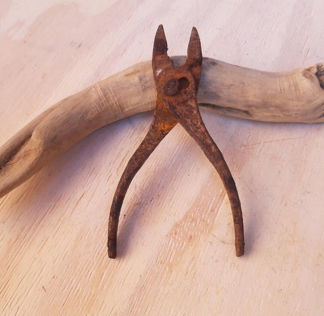 Old Iron Pliers, Rusty Retro Tool, Primitive Pliers. - Etsy
