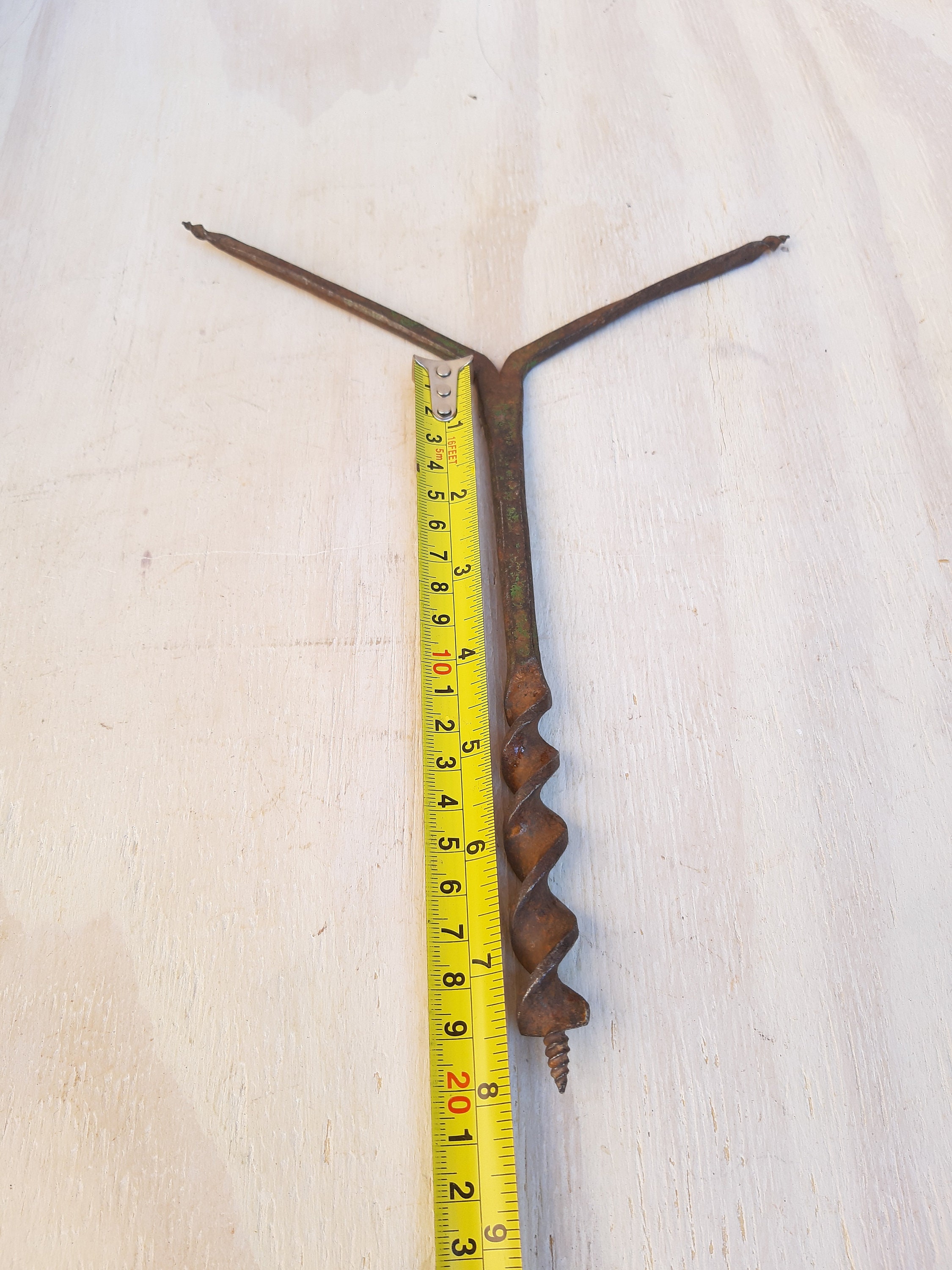 Vintage Drill Bit, Primitive Hole Tool, Rustic Hand Drill. - Etsy