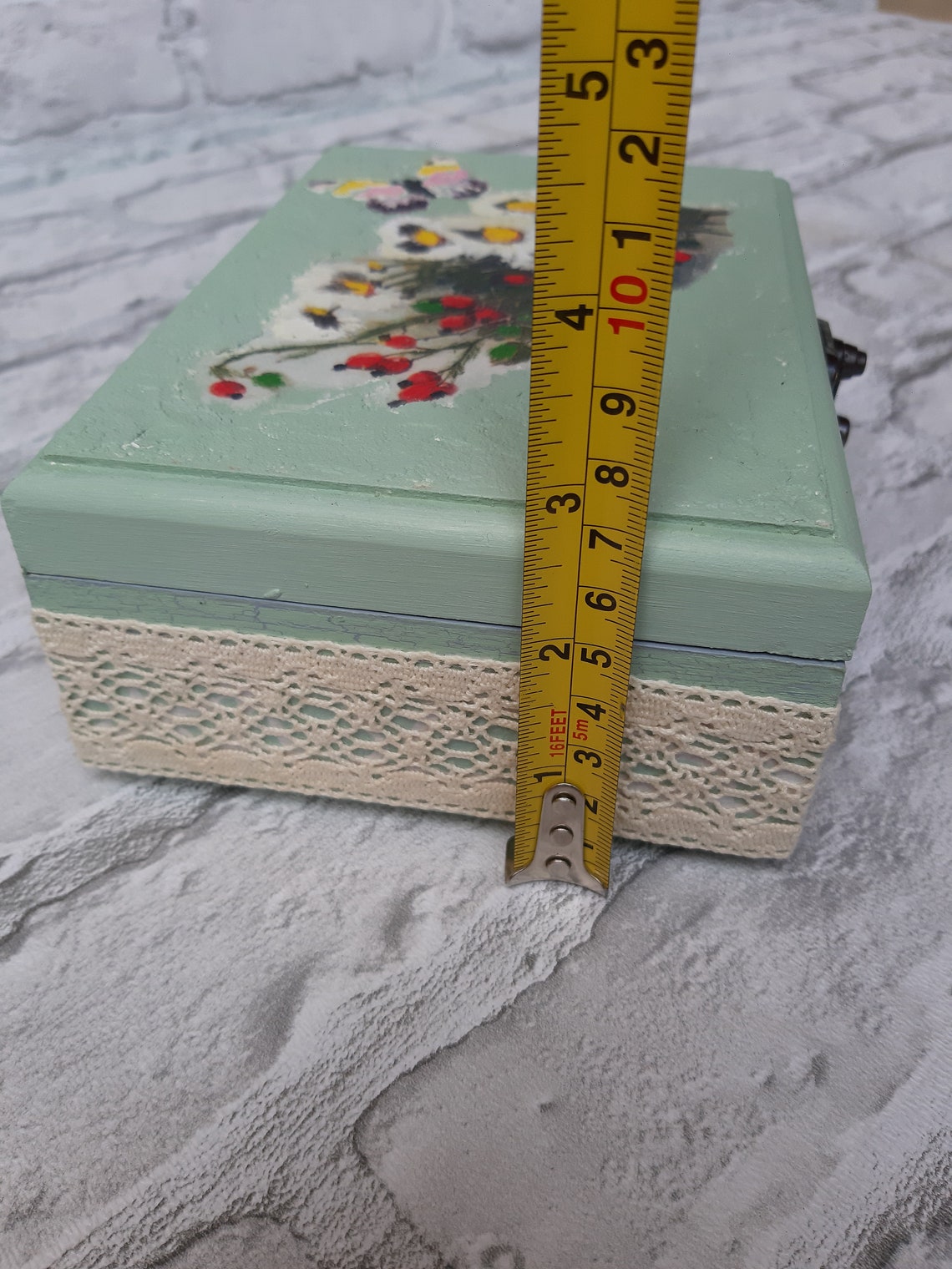 Jewelry Box. Souvenir Box. Embossed Box. Green Box. Wooden Box. A Box ...