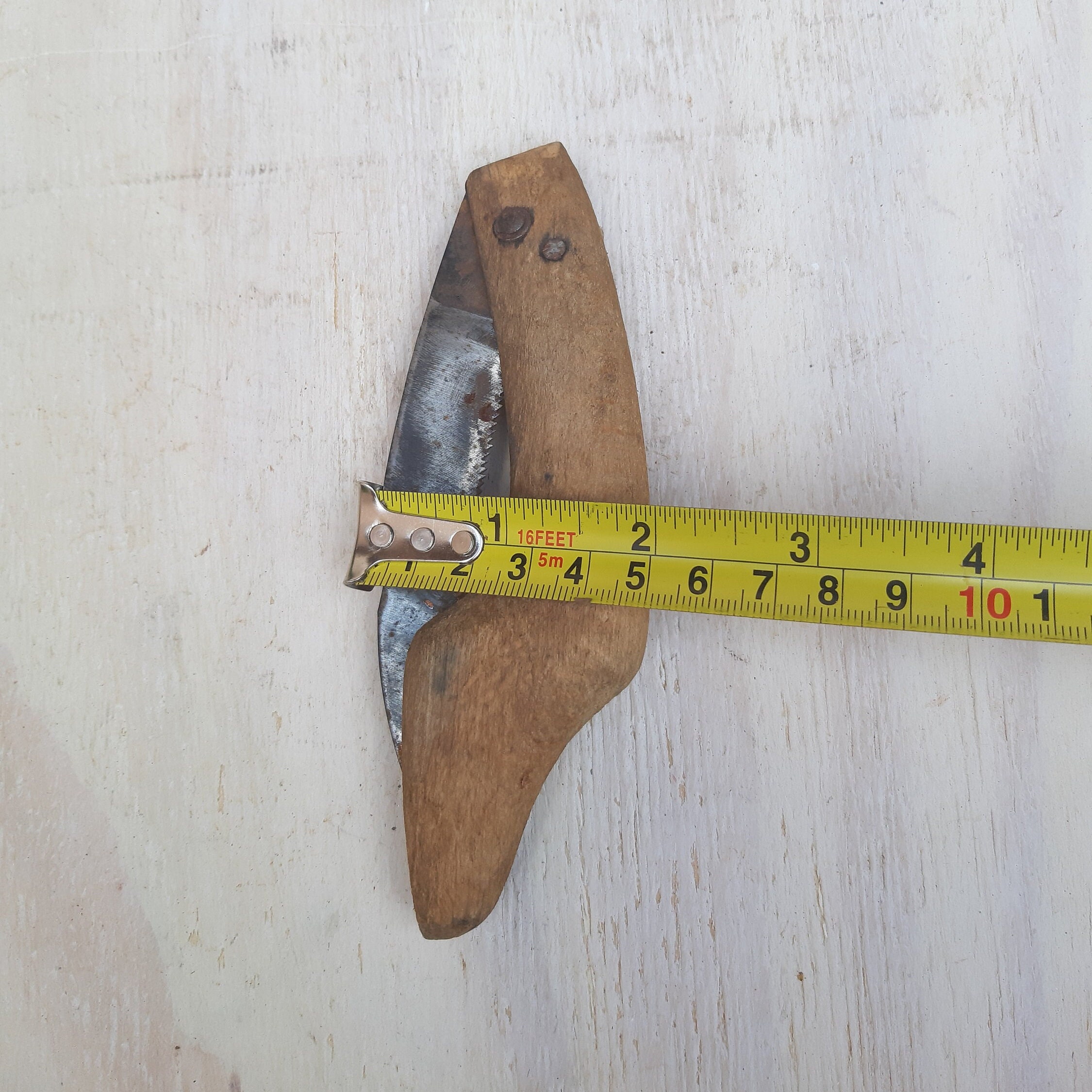 Vintage Folding Sickle, Agricultural Hand Tool, Primitive Saw, Pocket ...