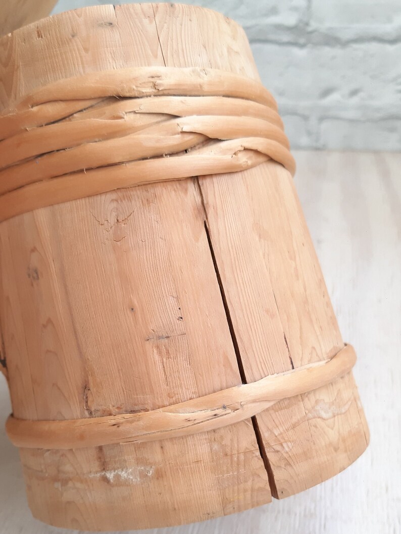 Large Swedish Wooden Cup With a Lid, Bent Wood, Handmade Scandinavian ...