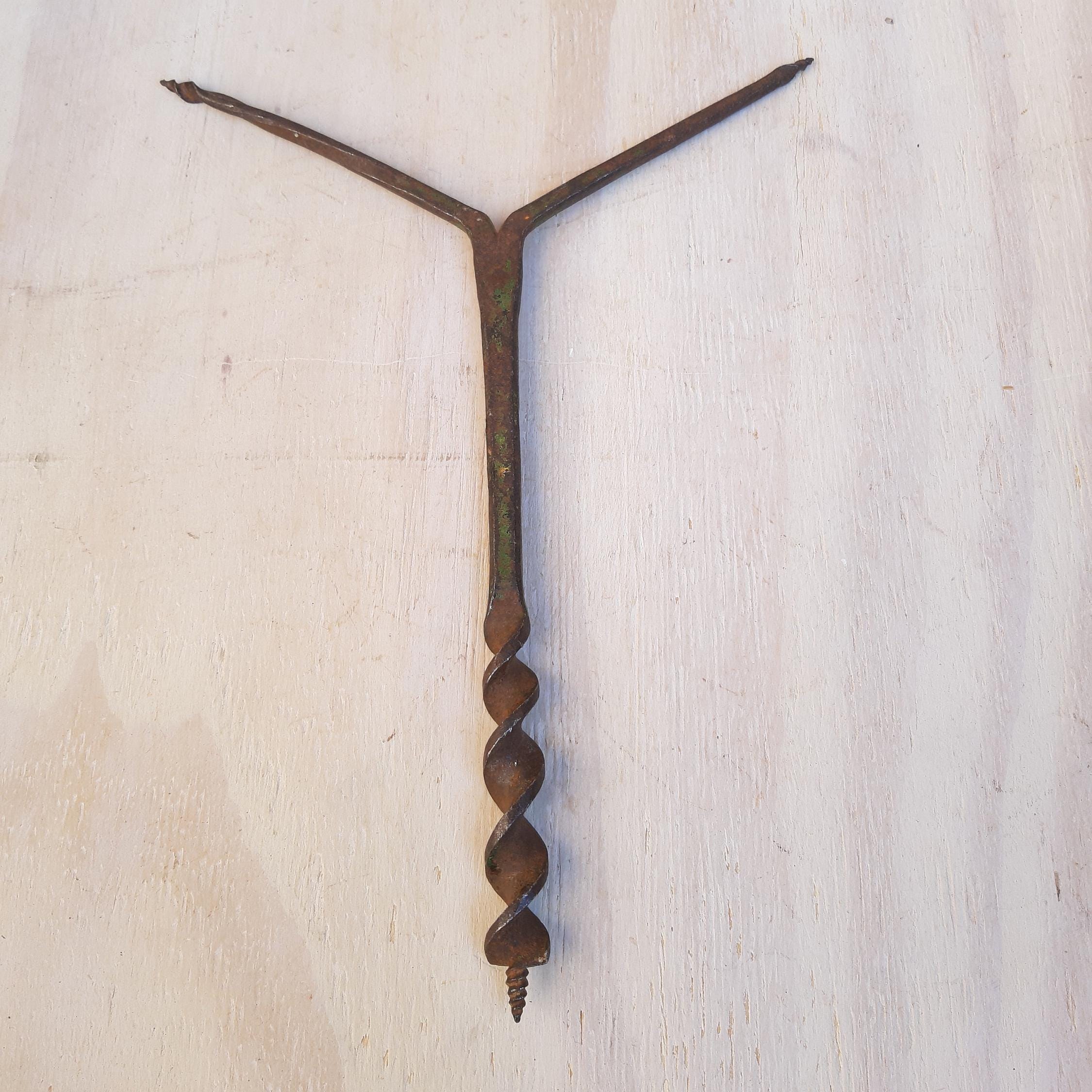 Vintage Drill Bit, Primitive Hole Tool, Rustic Hand Drill. - Etsy