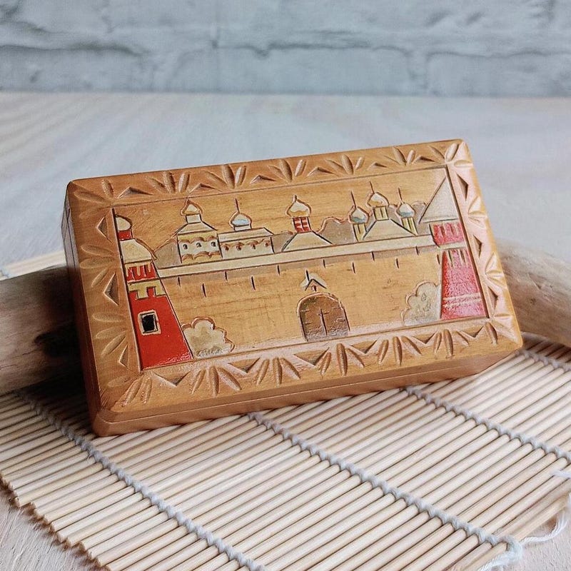 Carved Russian Box - Etsy