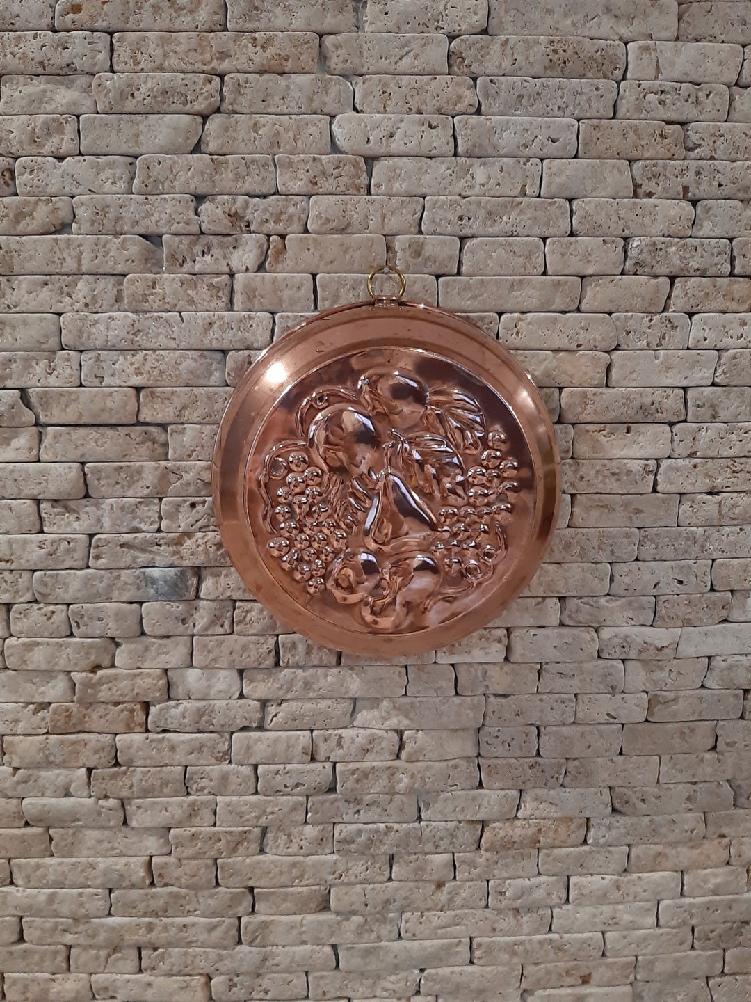 Copper Baking Dish, Retro Swedish Pan, Hanging Cooking Dish, Rustic ...