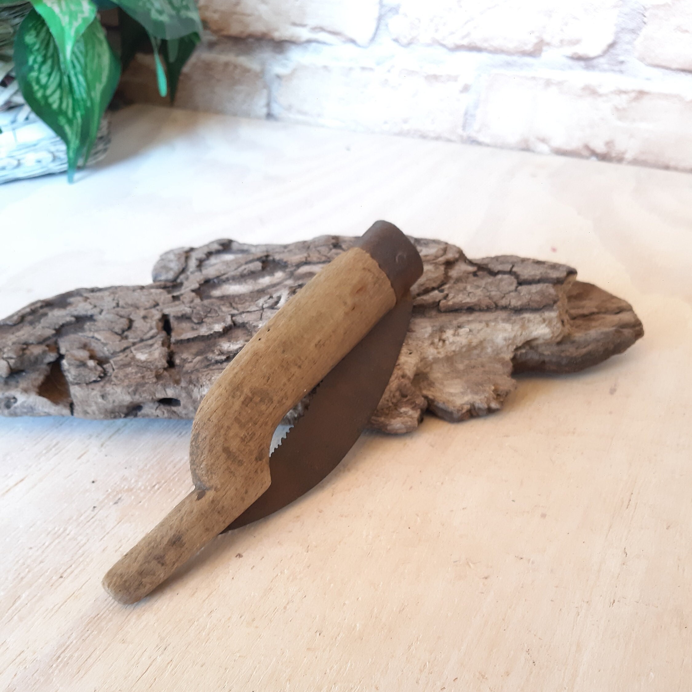 Vintage Folding Sickle, Agricultural Hand Tool, Primitive Saw, Pocket ...