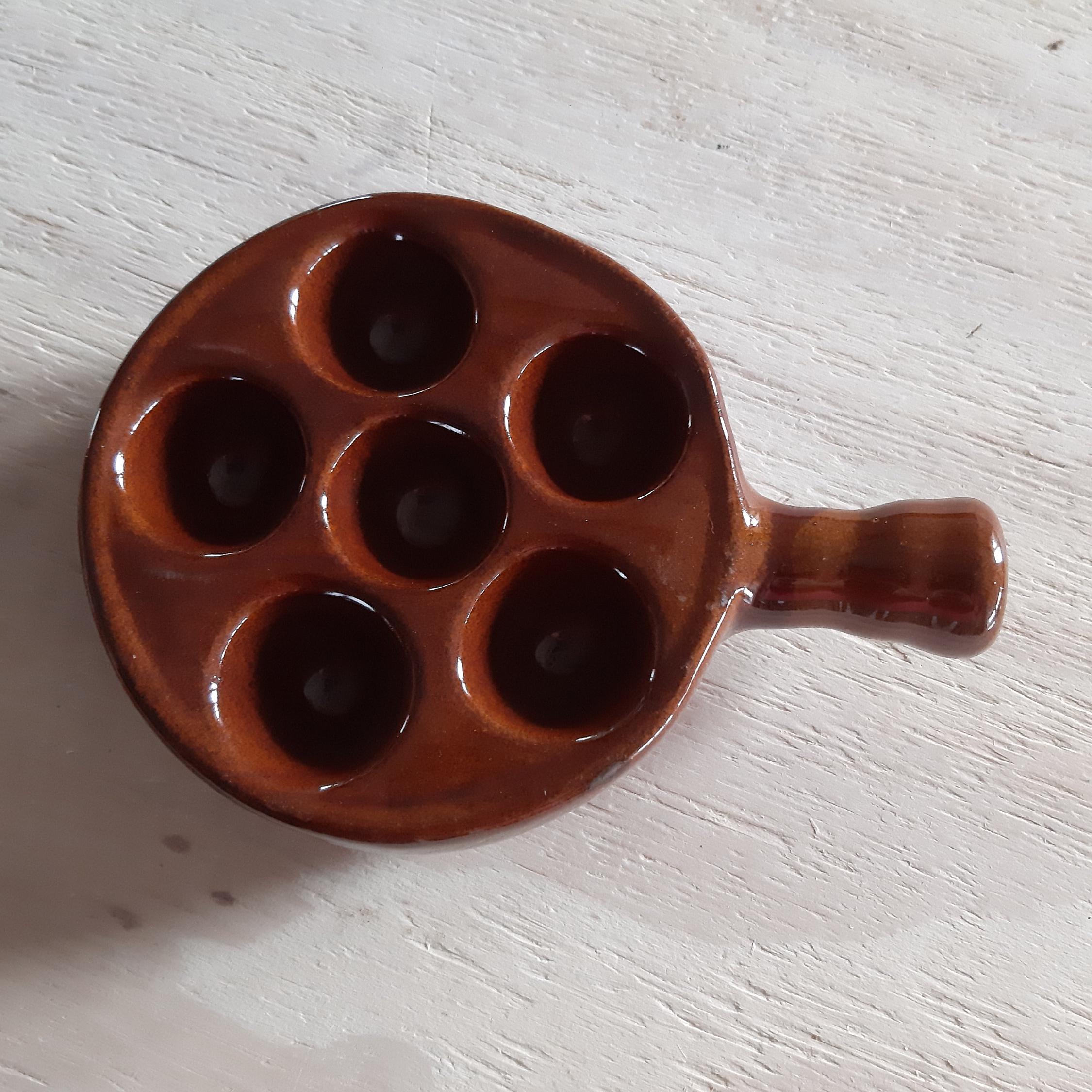 Escargot Dishes, Ceramic Snail Dish, French Kitchenware Serving Snails ...