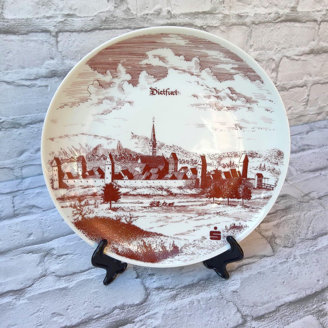 Bavarian Porcelain Plate. Decorative Plate Germany. German Dinner Plate ...