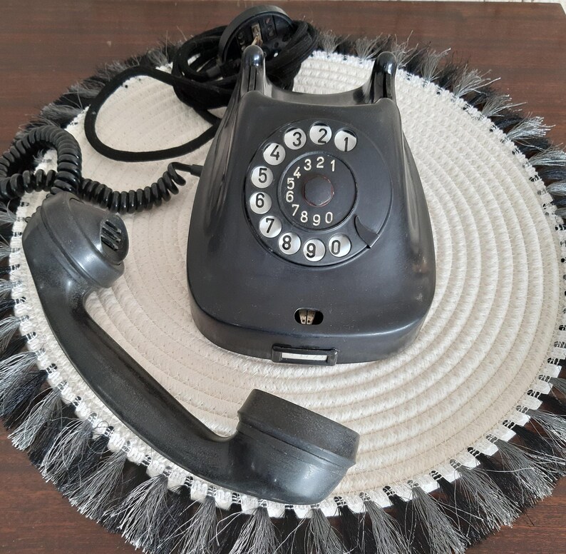 Retro Bakelite Phone, Bakelite Rotary Phone, Desk Phone, Gift for ...