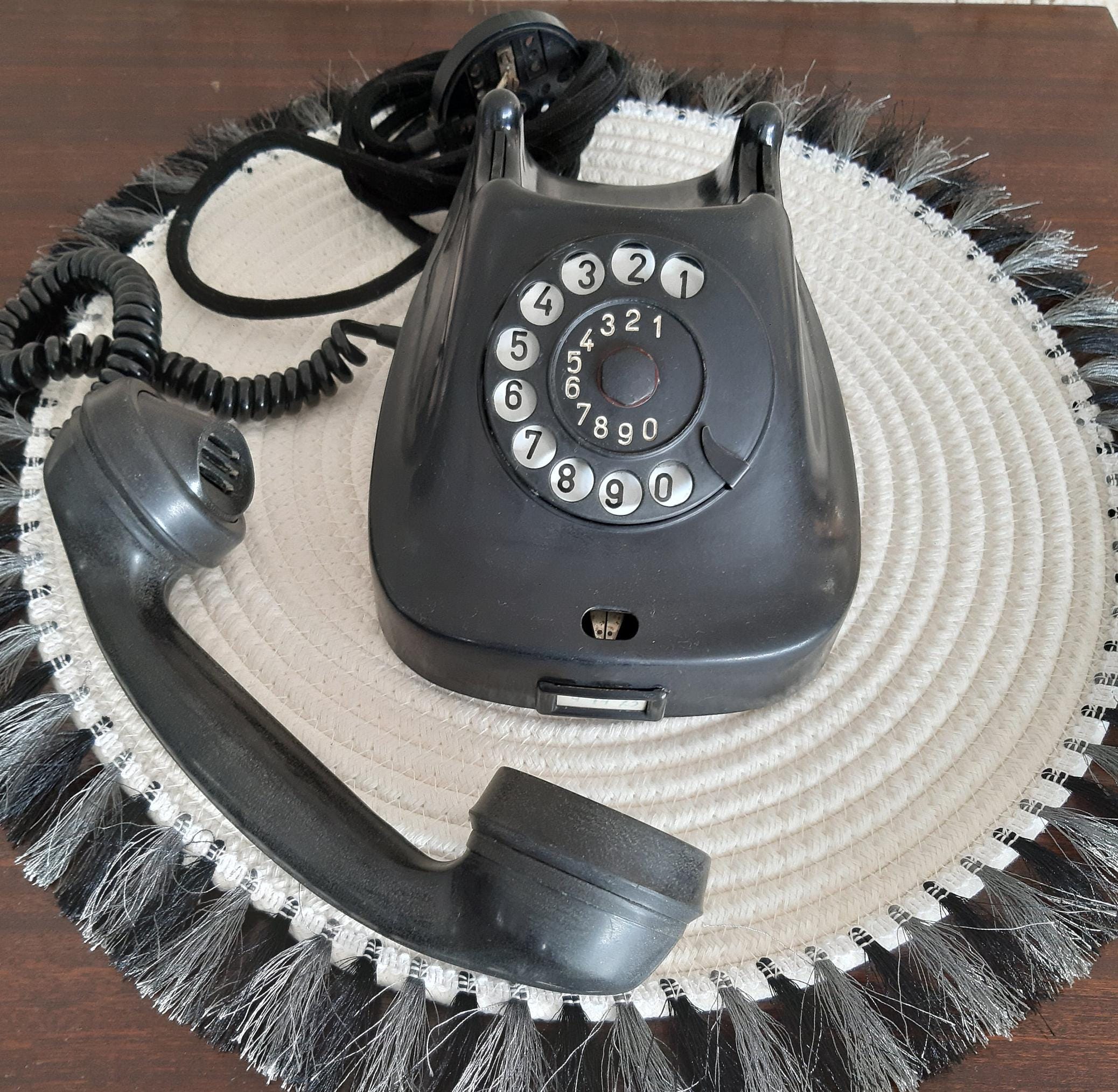 Retro Bakelite Phone, Bakelite Rotary Phone, Desk Phone, Gift for ...