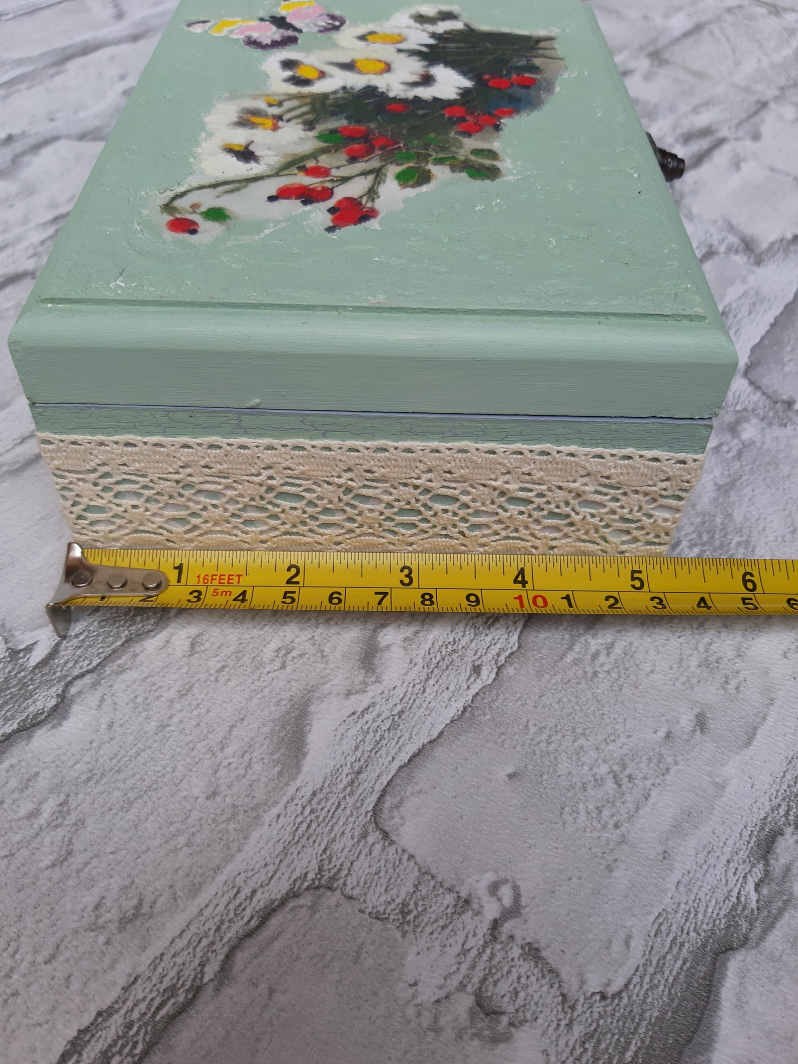 Jewelry Box. Souvenir Box. Embossed Box. Green Box. Wooden Box. A Box ...