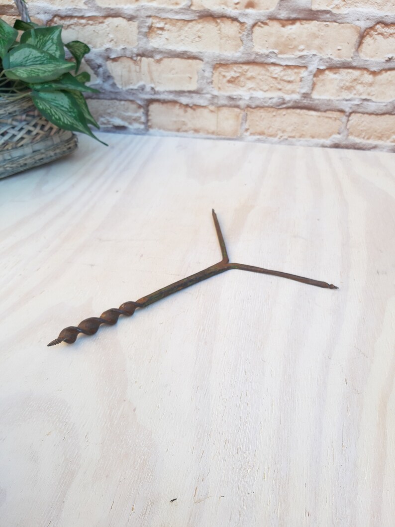 Vintage Drill Bit, Primitive Hole Tool, Rustic Hand Drill. - Etsy