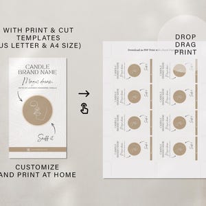 Candle Scent Card Template, Scent Tester Card, Editable Wax Melt ...