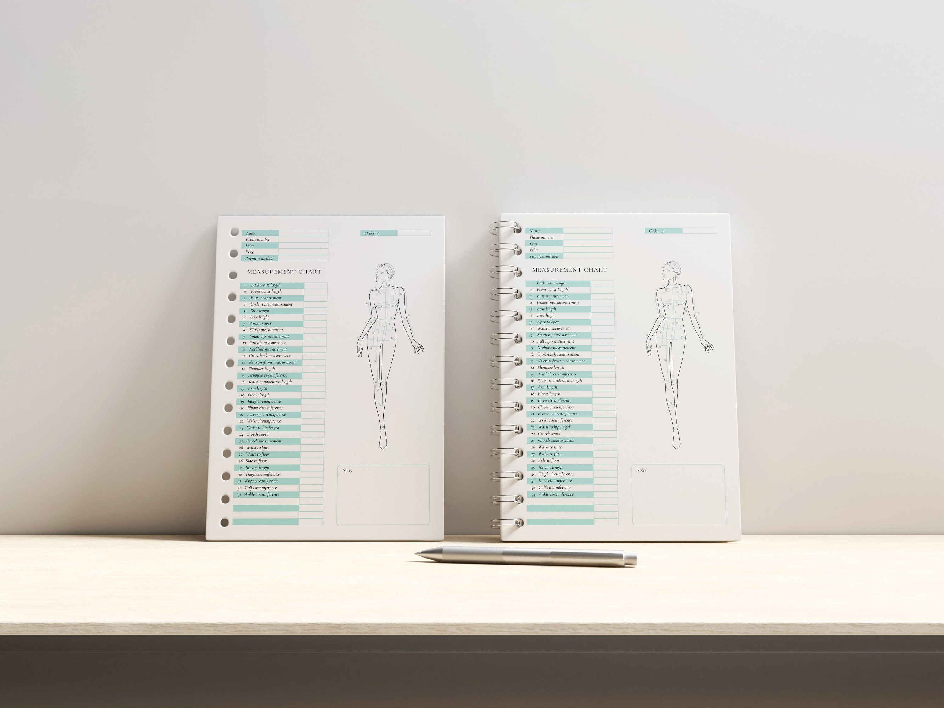 Body Measurement Chart | Women Female Template Fashion Designer | PDF ...