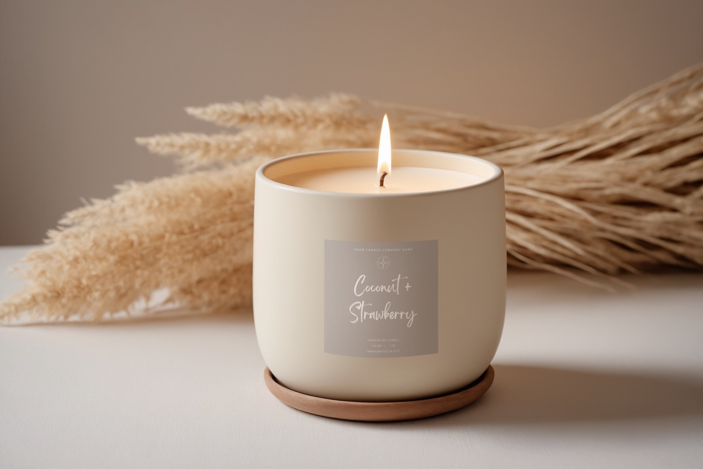 Editable Canva Candle Label Template, Customizable Label, Instant ...