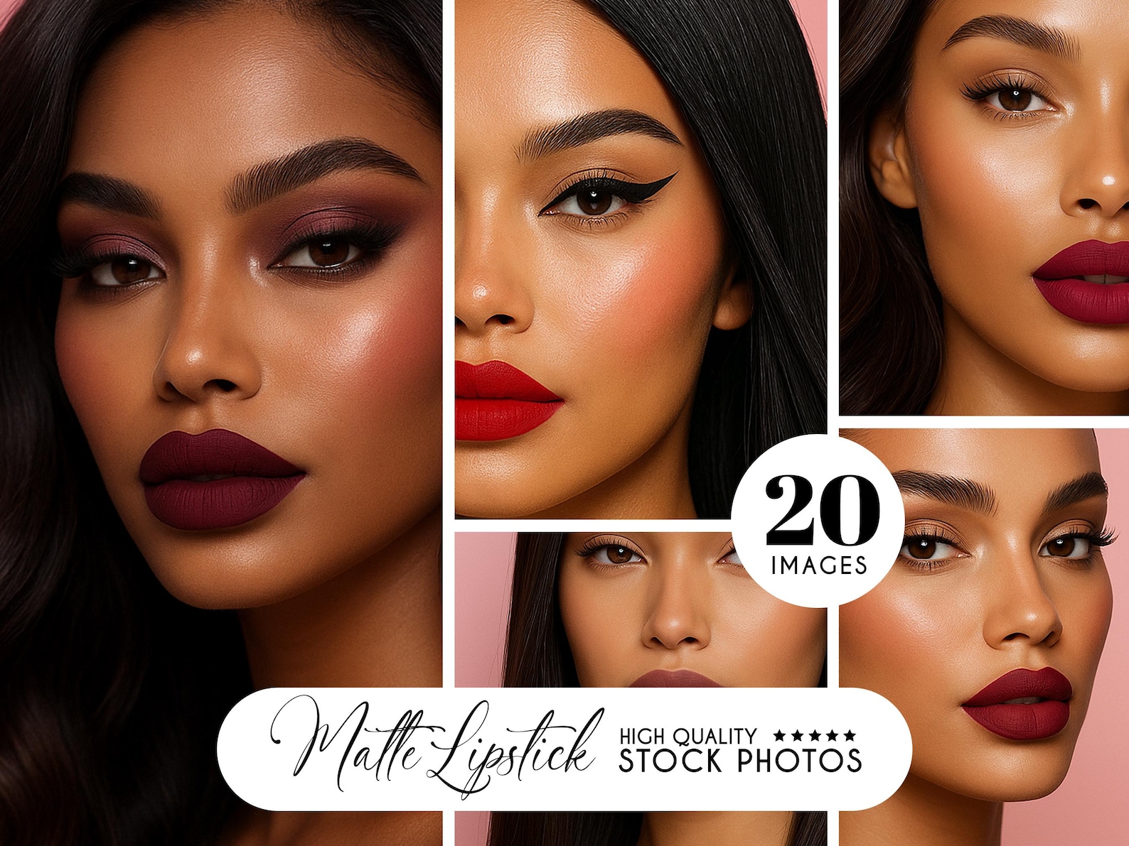 20 Matte Lipstick Stock Images | Cosmetics Website Model Photos ...