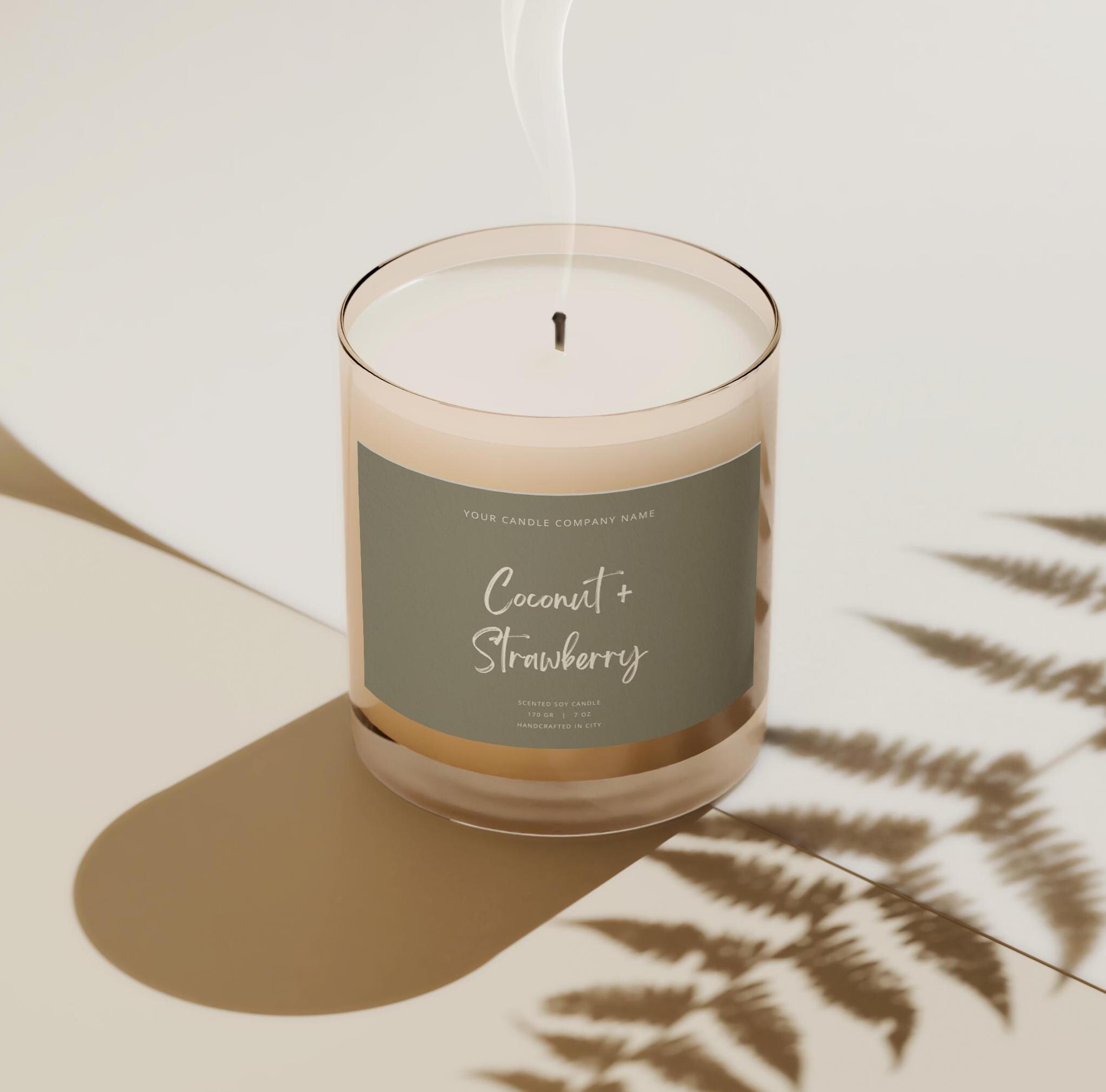 Editable Canva Candle Label Template, Customizable Label, Instant ...