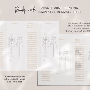 Body Measurement Chart | Women Female Template Fashion Designer | PDF ...