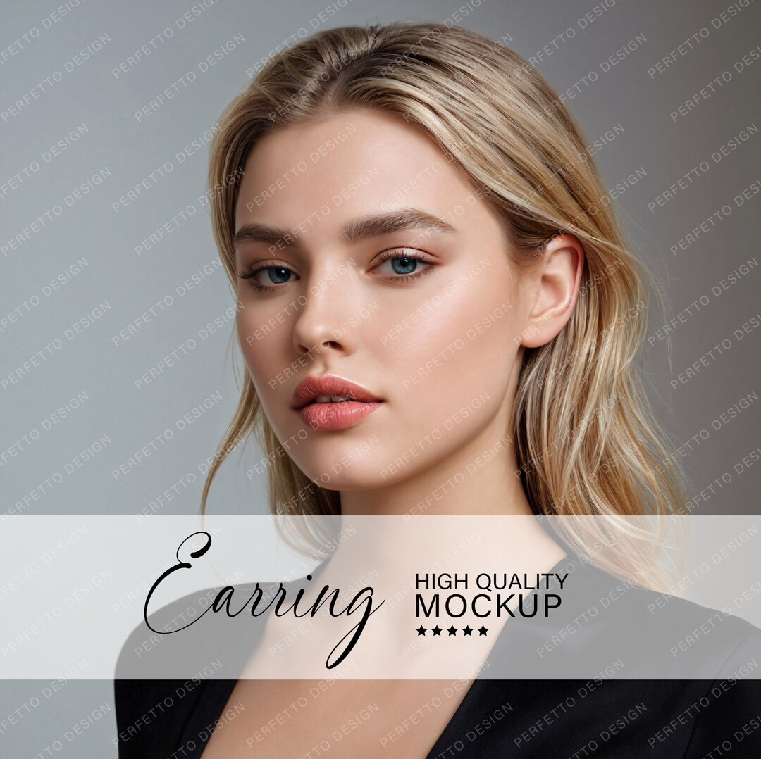 Earring Model Stock Photo | Jewelry Model | Earrings Jewelry Display ...