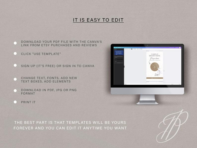 Candle Scent Card Template, Scent Tester Card, Editable Wax Melt ...