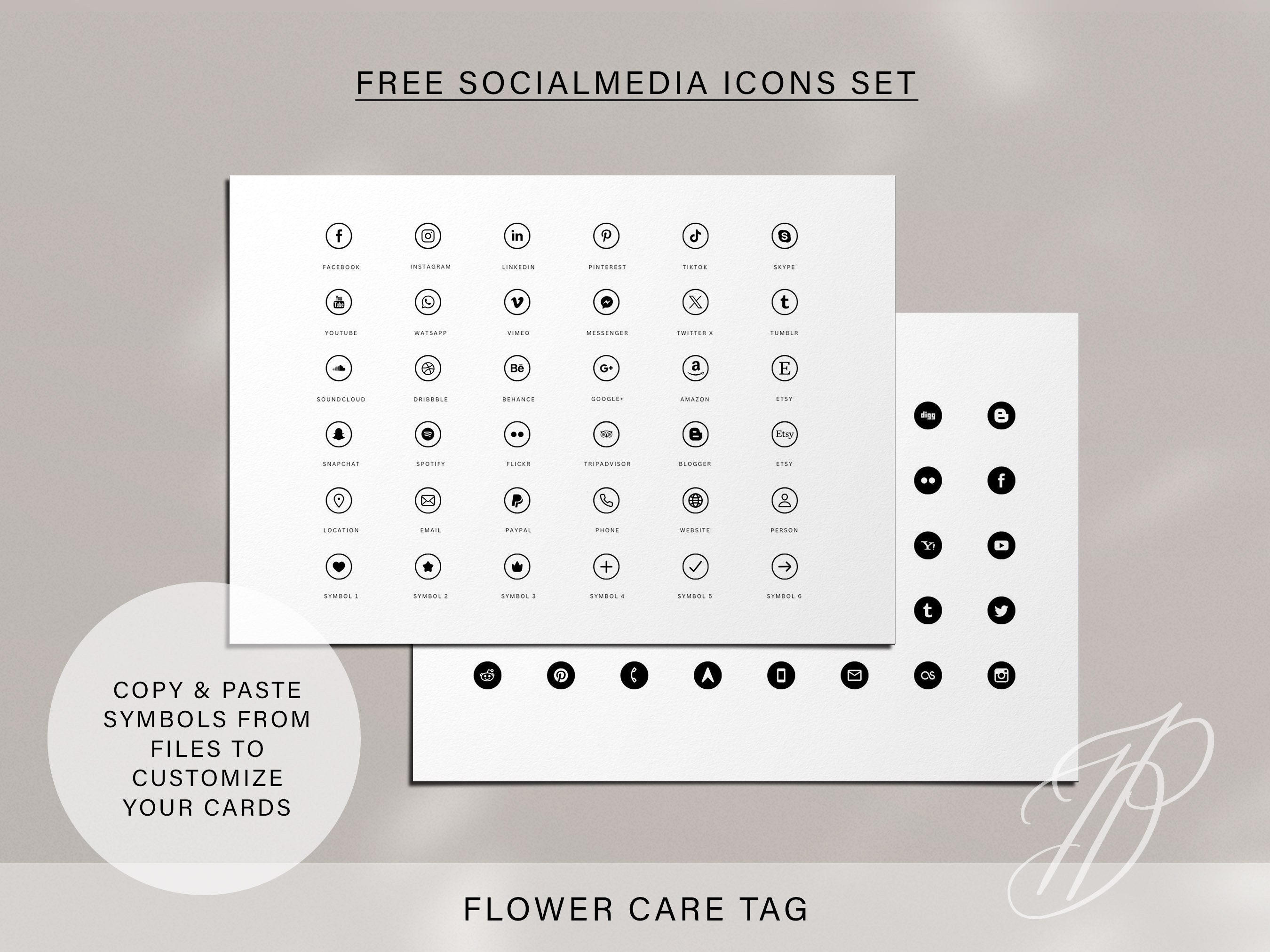 Flower Care Hang Tag | Fresh Flower Plant Care Card | Bouquet Care ...