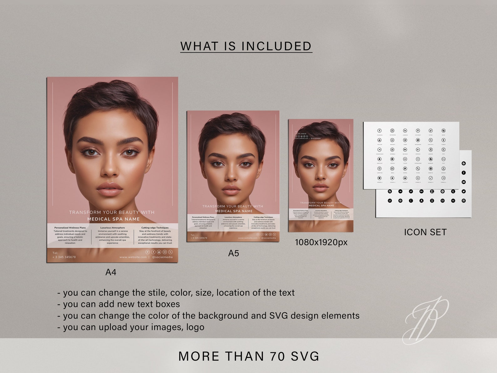 Botox Dermal Filler Packages Flyer Template, Spa Brand Advertisement ...