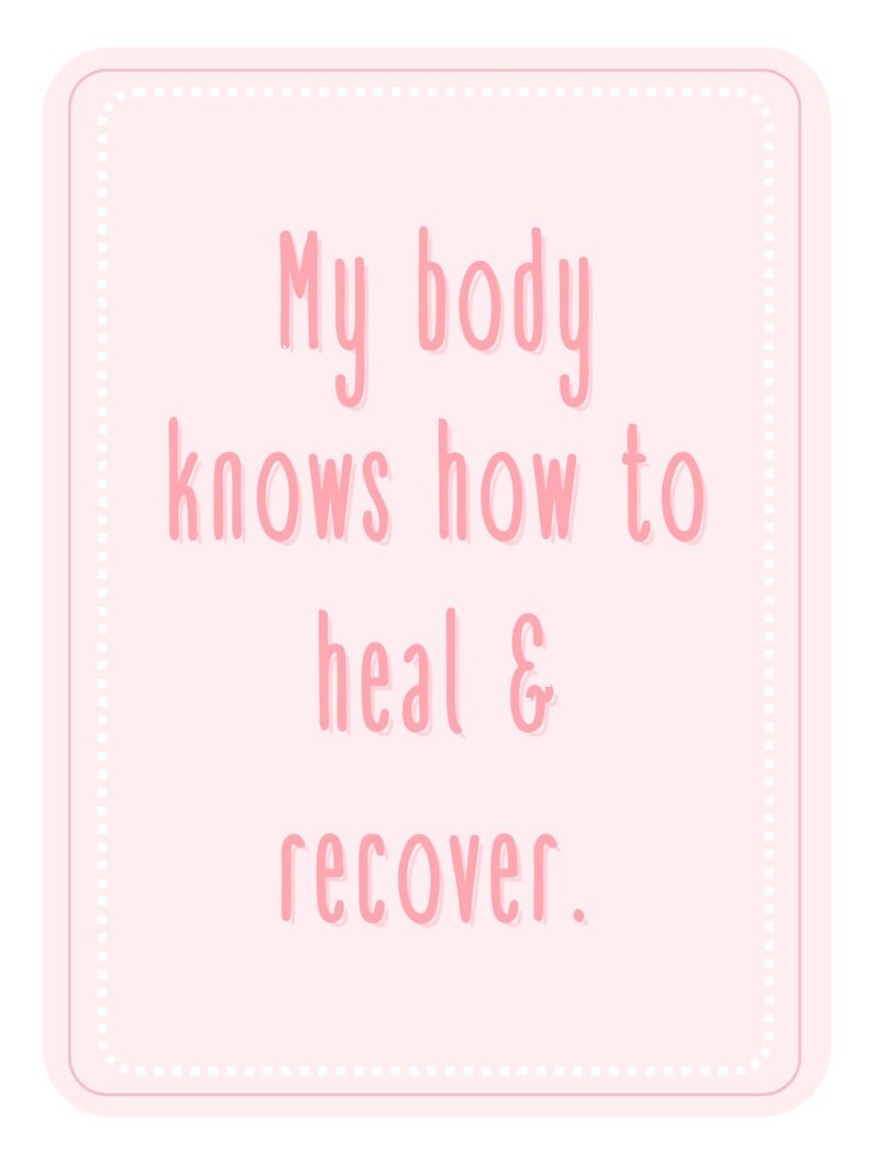 Postpartum Affirmation Cards for New Moms – 64 Printable Editable ...
