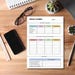 Budget Planner -financial Goals Guide – Printable Editable PDF ...