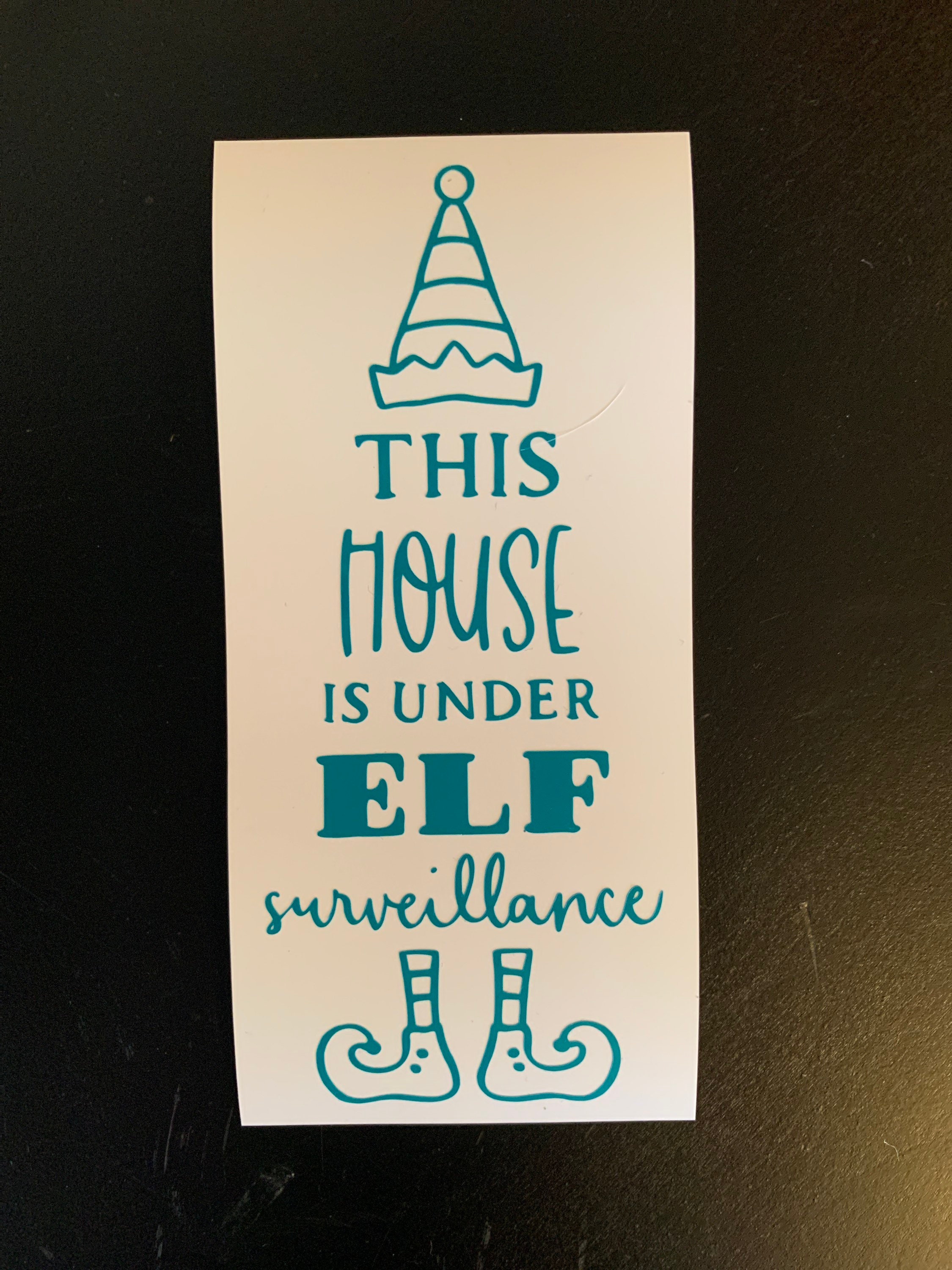 This House Under Elf Surveillance Decal/sticker - Etsy