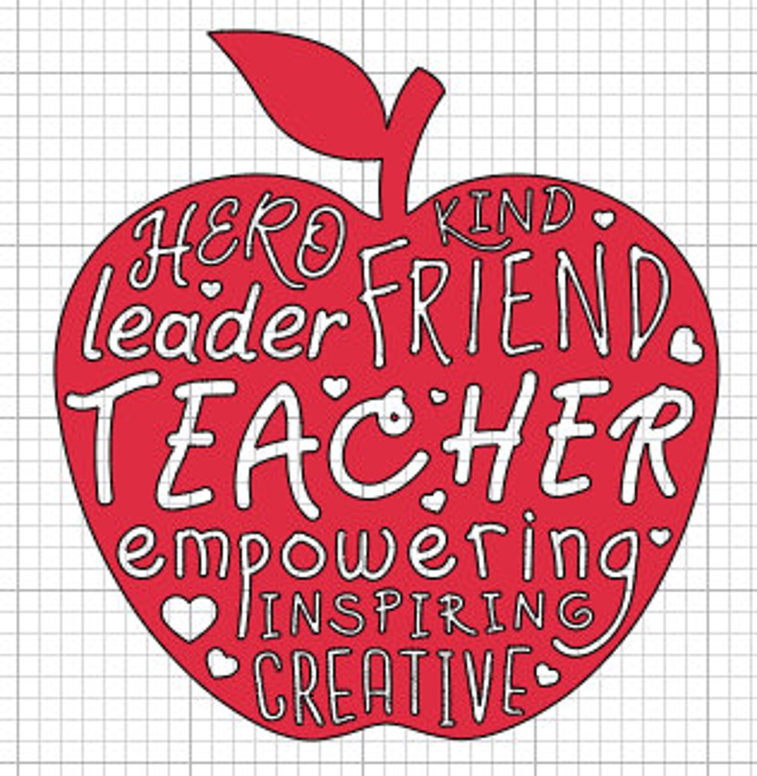 Apple for a Teacher Vinyl Decal/sticker - Etsy