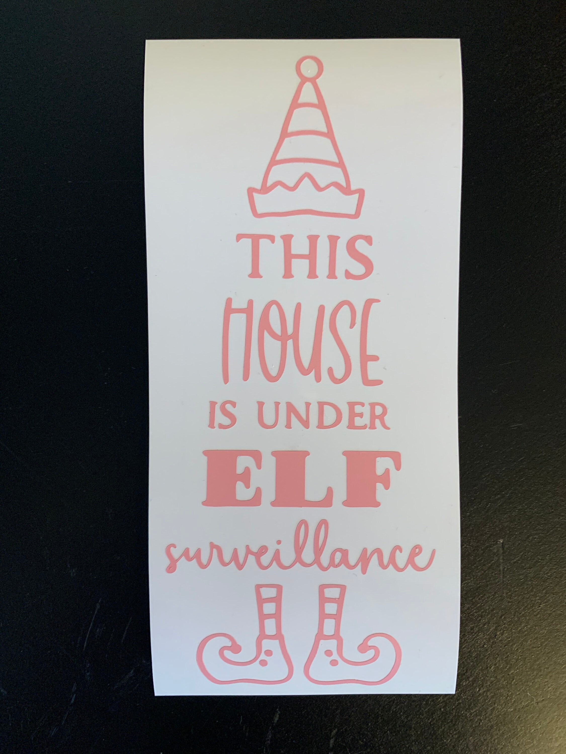 This House Under Elf Surveillance Decal/sticker - Etsy