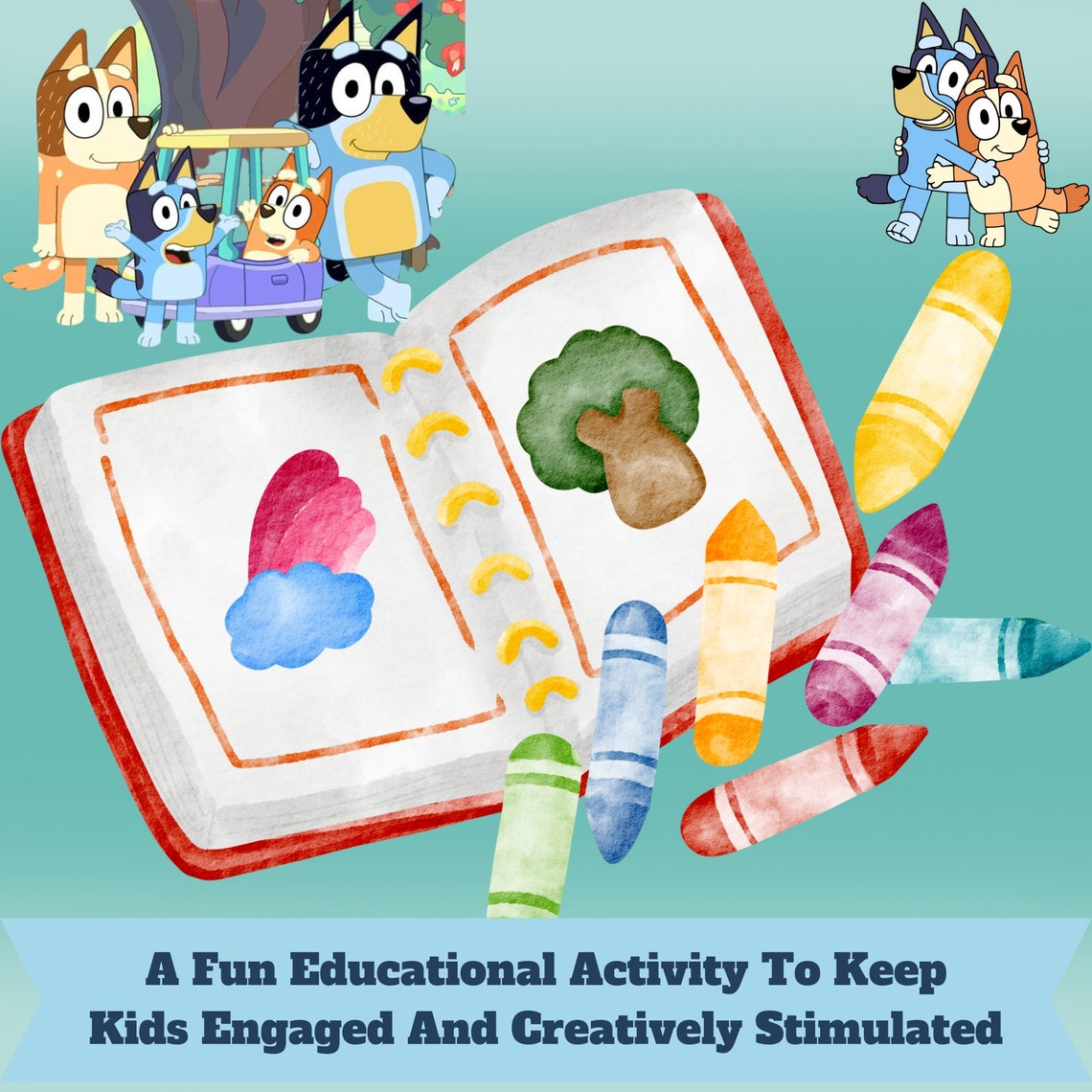 30 Bluey Dog Coloring Pages for Kids, Toddlers, Preschool Toddlers ...