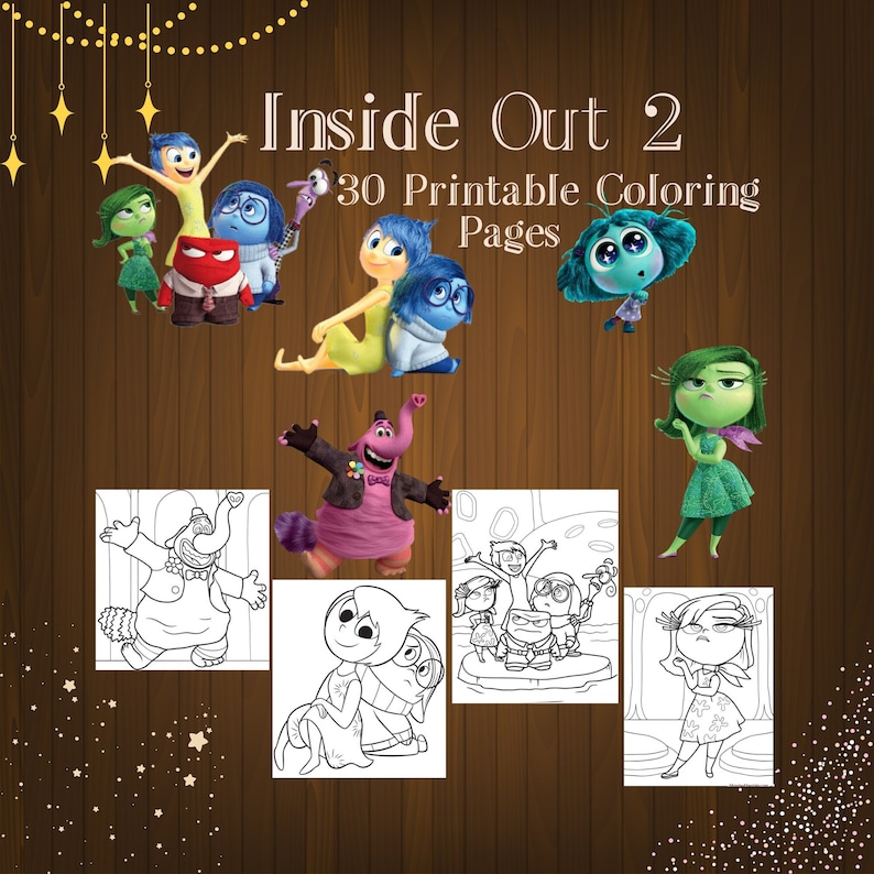 30 Inside Out 2 Coloring Pages for Kids, Toddlers, Preschool Toddlers ...
