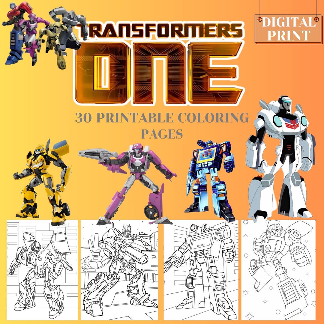 30 Transformer One Coloring Pages for Kids, Toddlers, Preschool ...