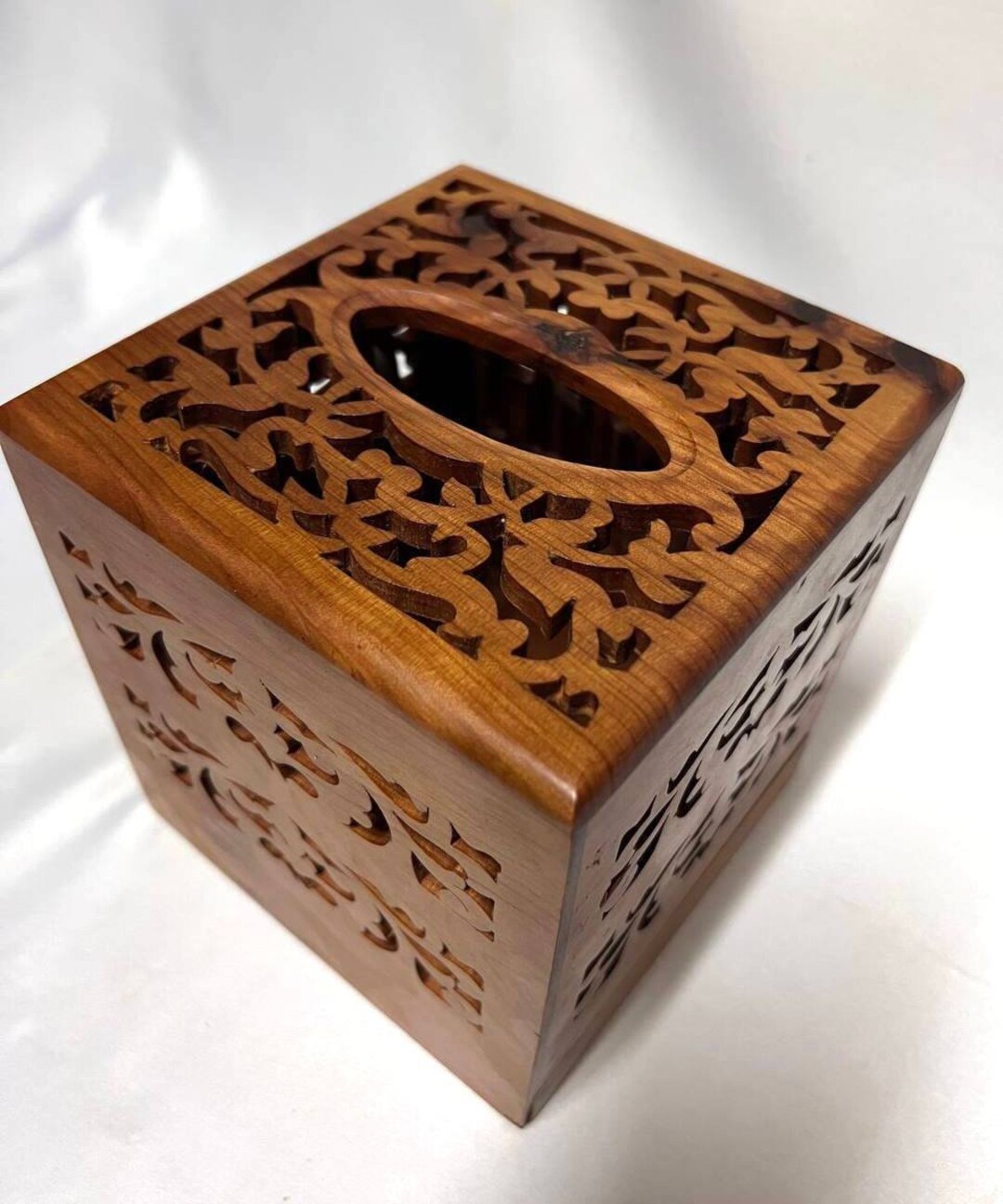Handmade Wooden Tissue Box Cover Moroccan Thuya Wood Tissue - Etsy