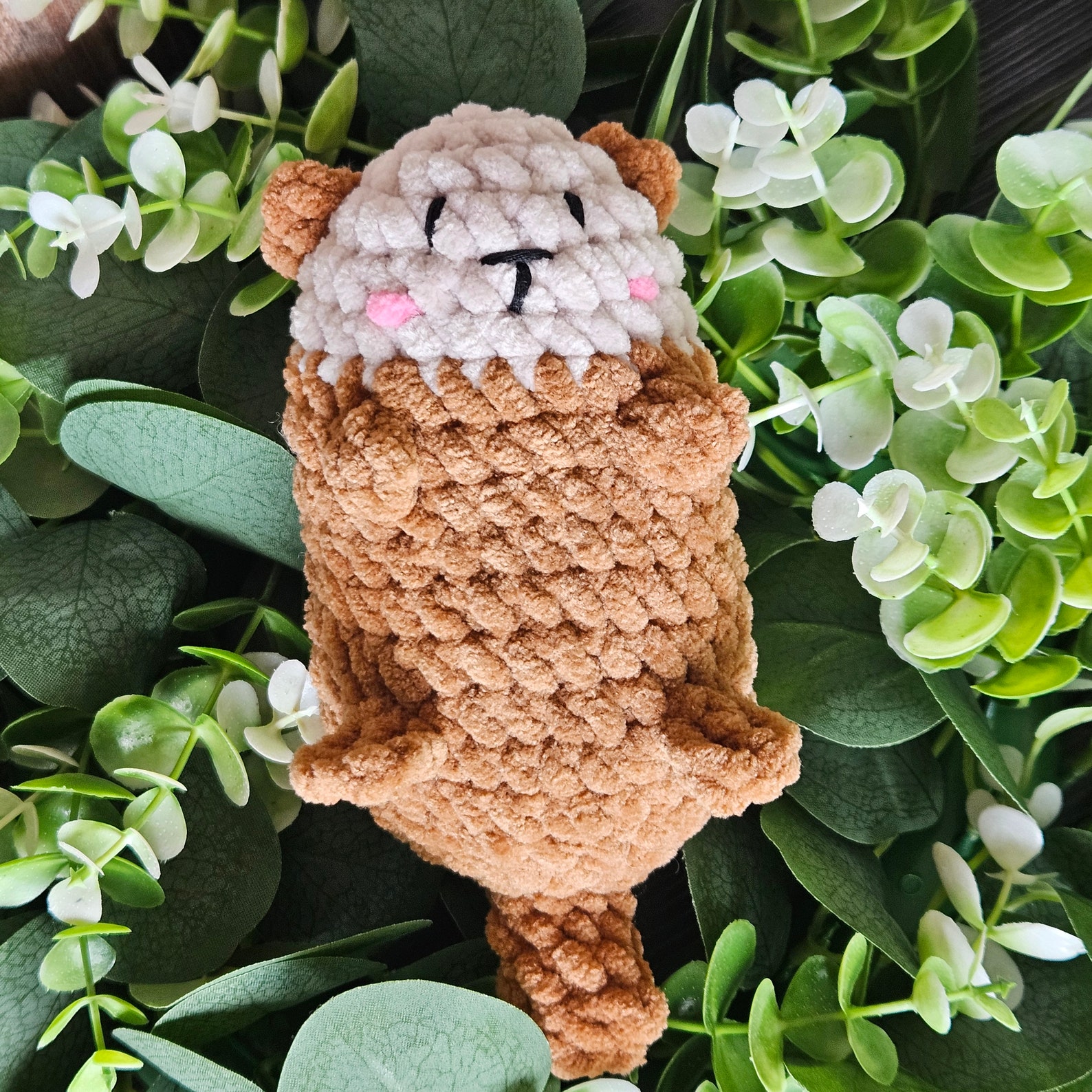 Baby Otter, Crochet Otter Keychain, Plush Otter, Cute Baby Otter, Otter ...