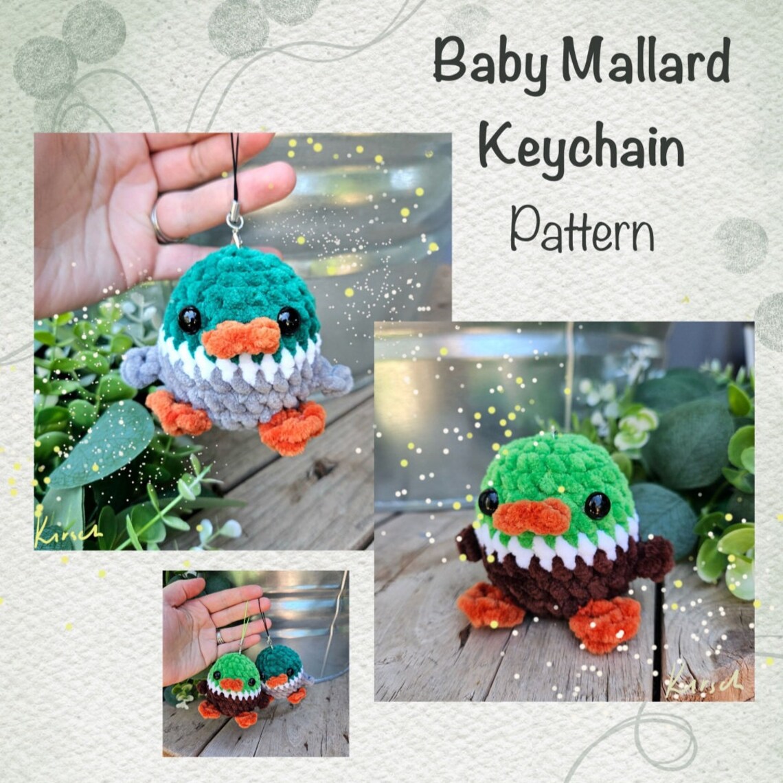 Baby Mallard Download Pdf Pattern, No Sew Mallard Digital Crochet ...