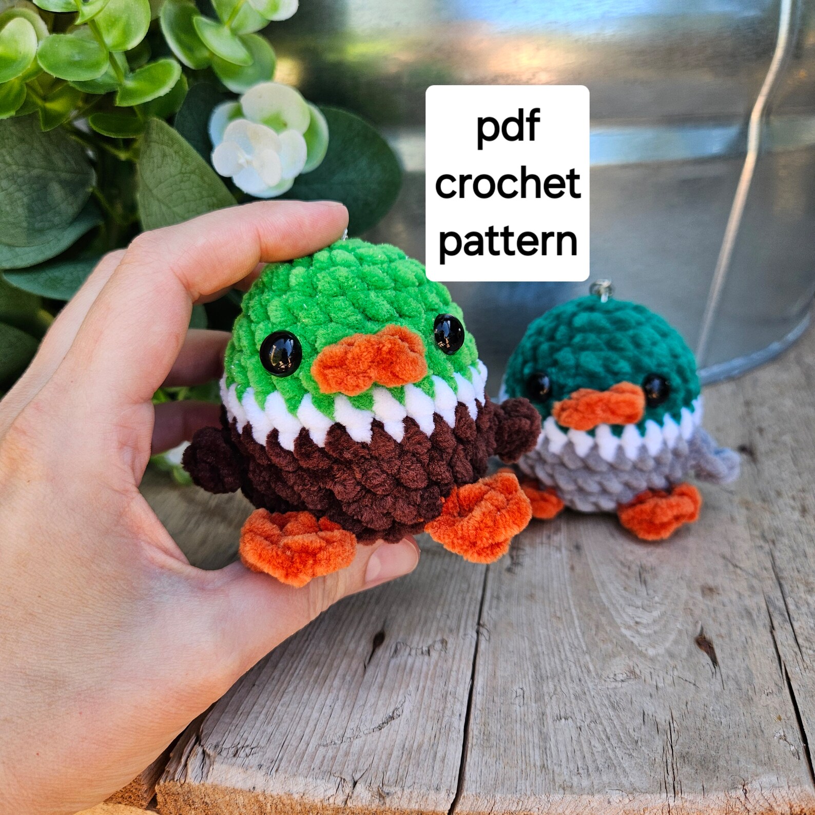 Baby Mallard Download Pdf Pattern, No Sew Mallard Digital Crochet ...