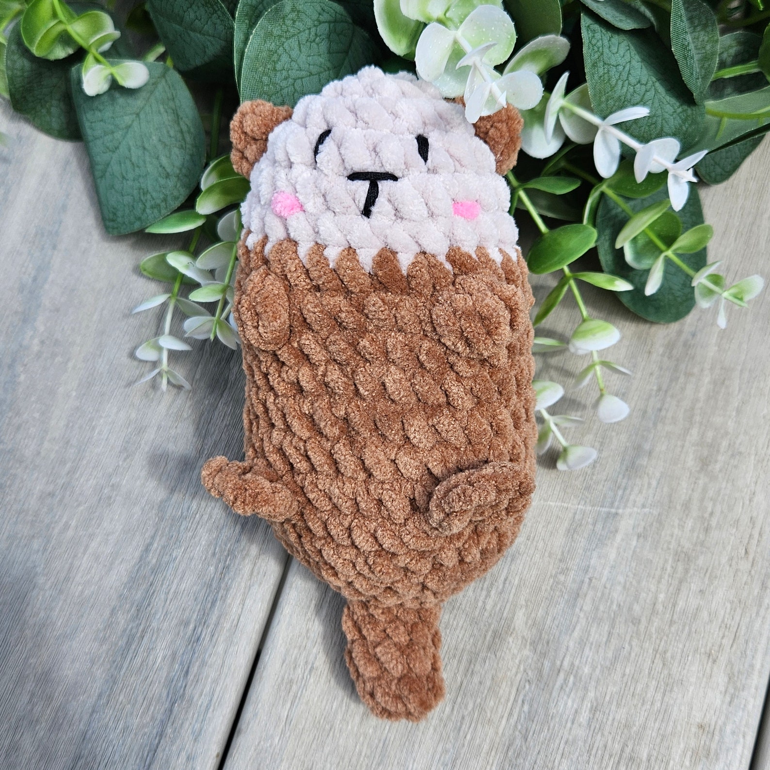 Baby Otter, Crochet Otter Keychain, Plush Otter, Cute Baby Otter, Otter ...