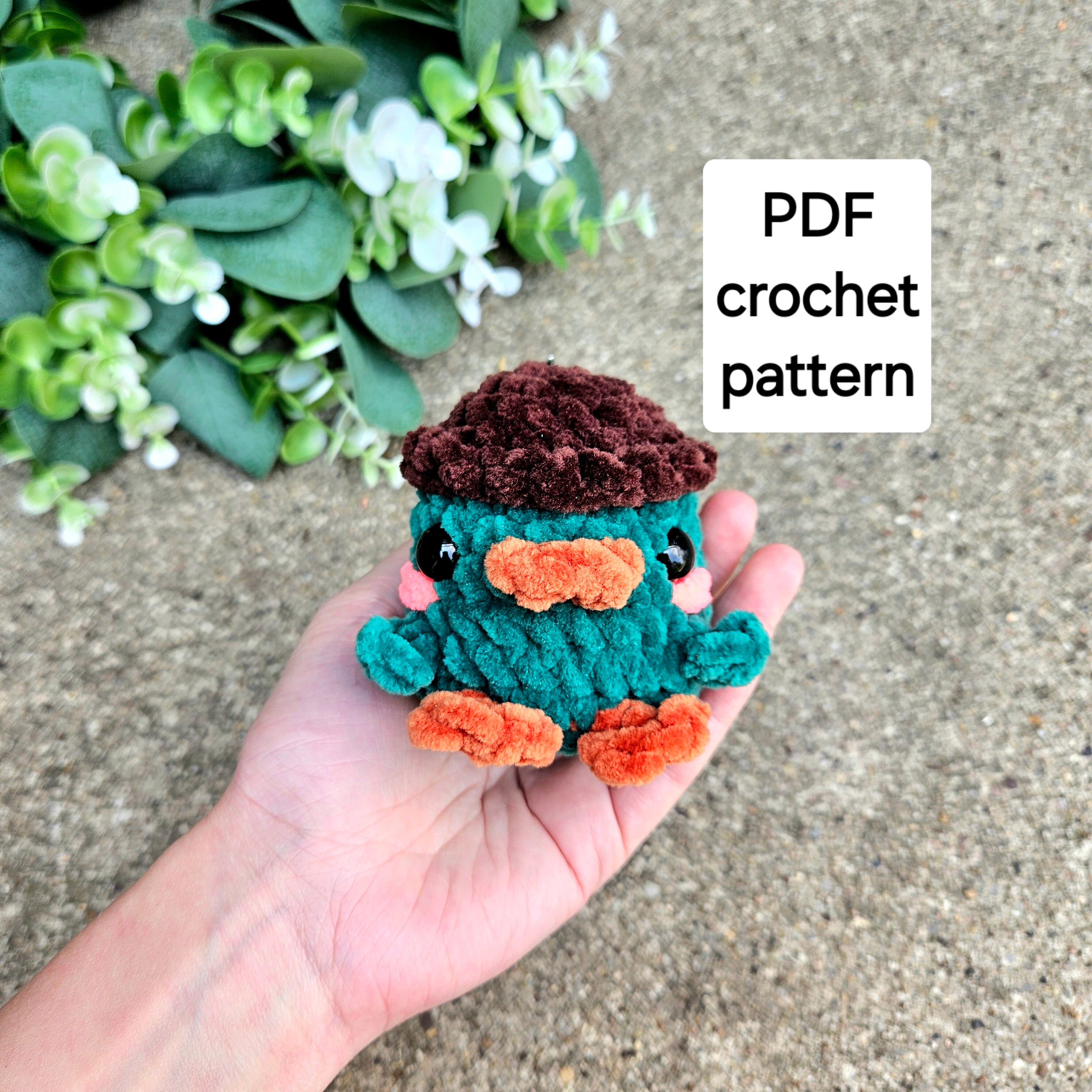 Perry the Platypus Crochet Pdf Pattern, No Sew Perry the Platypus ...
