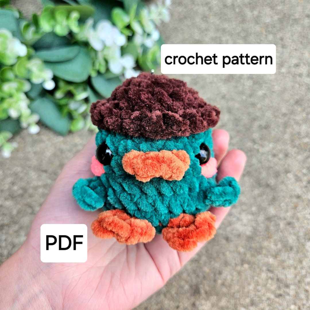 Perry the Platypus Crochet Pdf Pattern, No Sew Perry the Platypus ...