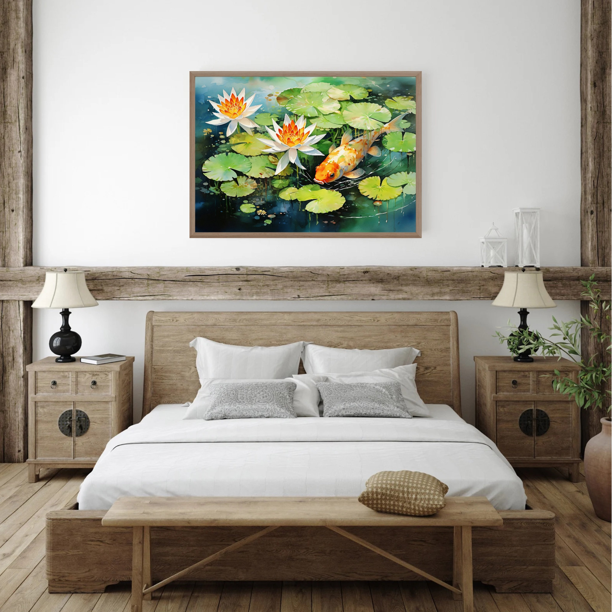 KOI Fish Print, Koi Fish Wall Art, Koi Fish, Koi Fish Watercolor ...